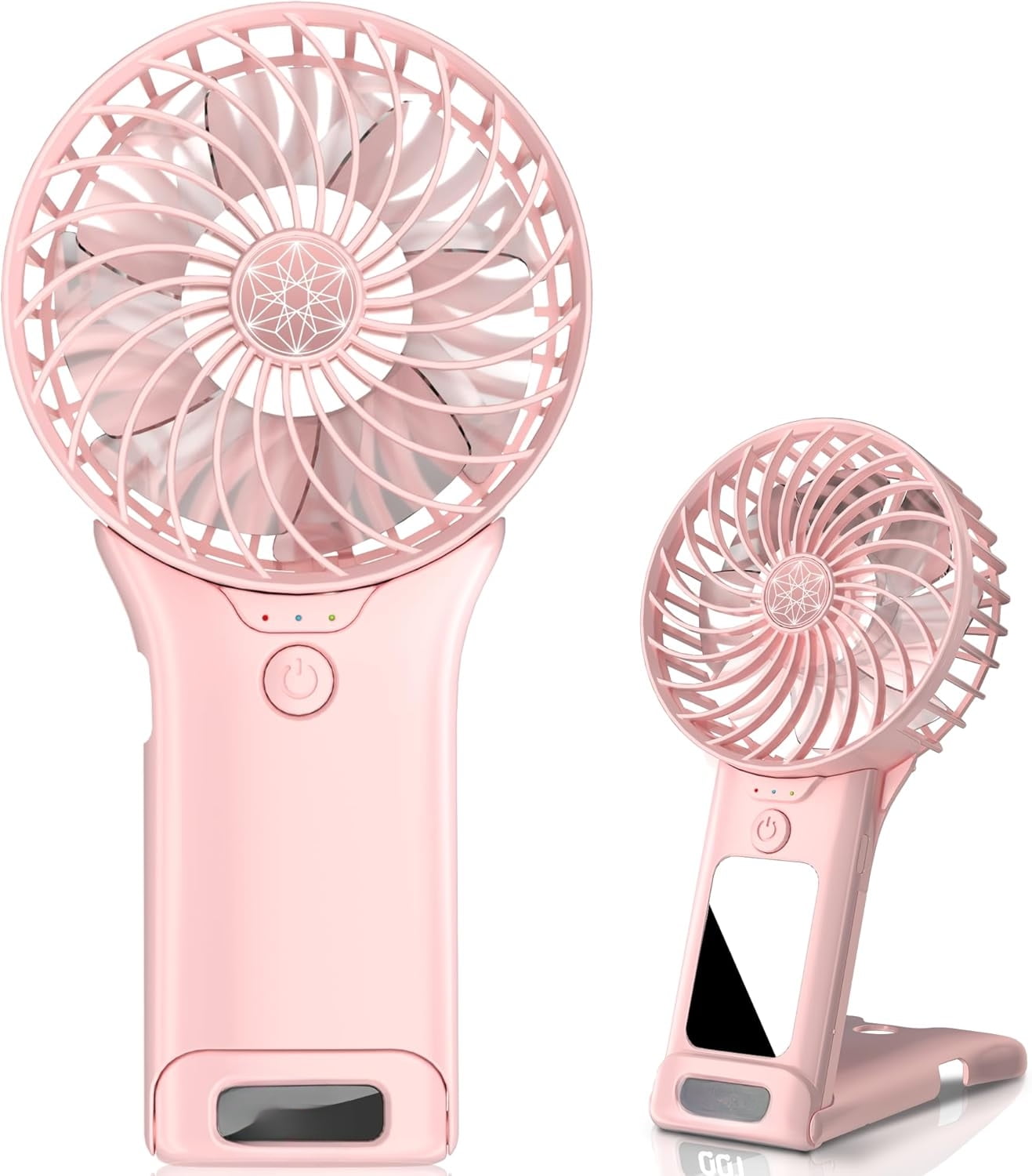 Mini Handheld Fan,4 Speed Adjustable Portable Battery Operated Fans,USB ...
