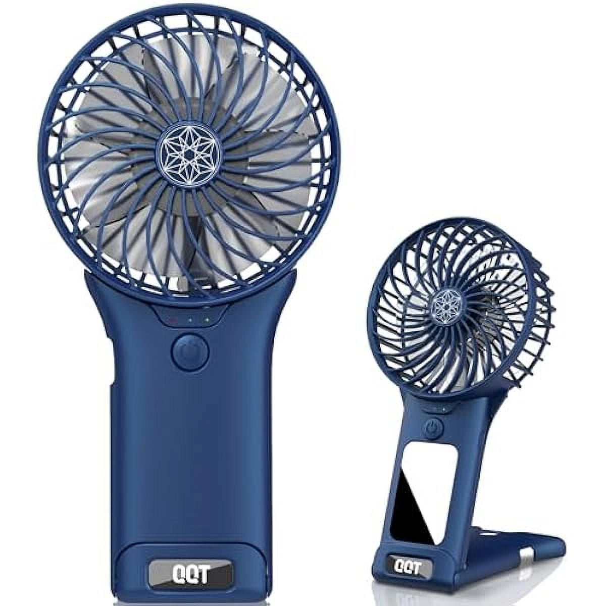 Mini Handheld Fan,4 Speed Adjustable Portable Battery Operated Fans,USB ...