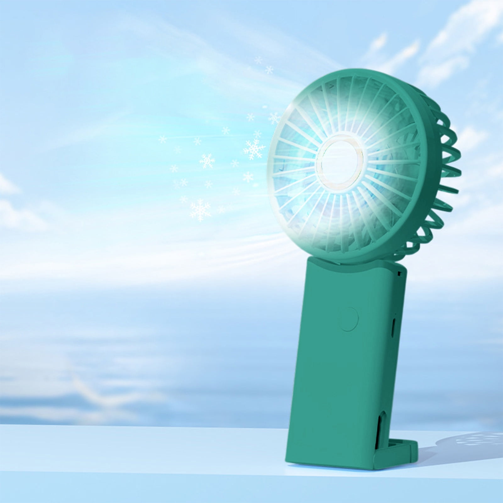 Mini Handheld Fan Compact and Transparent with 3 Speeds Quiet Operation ...