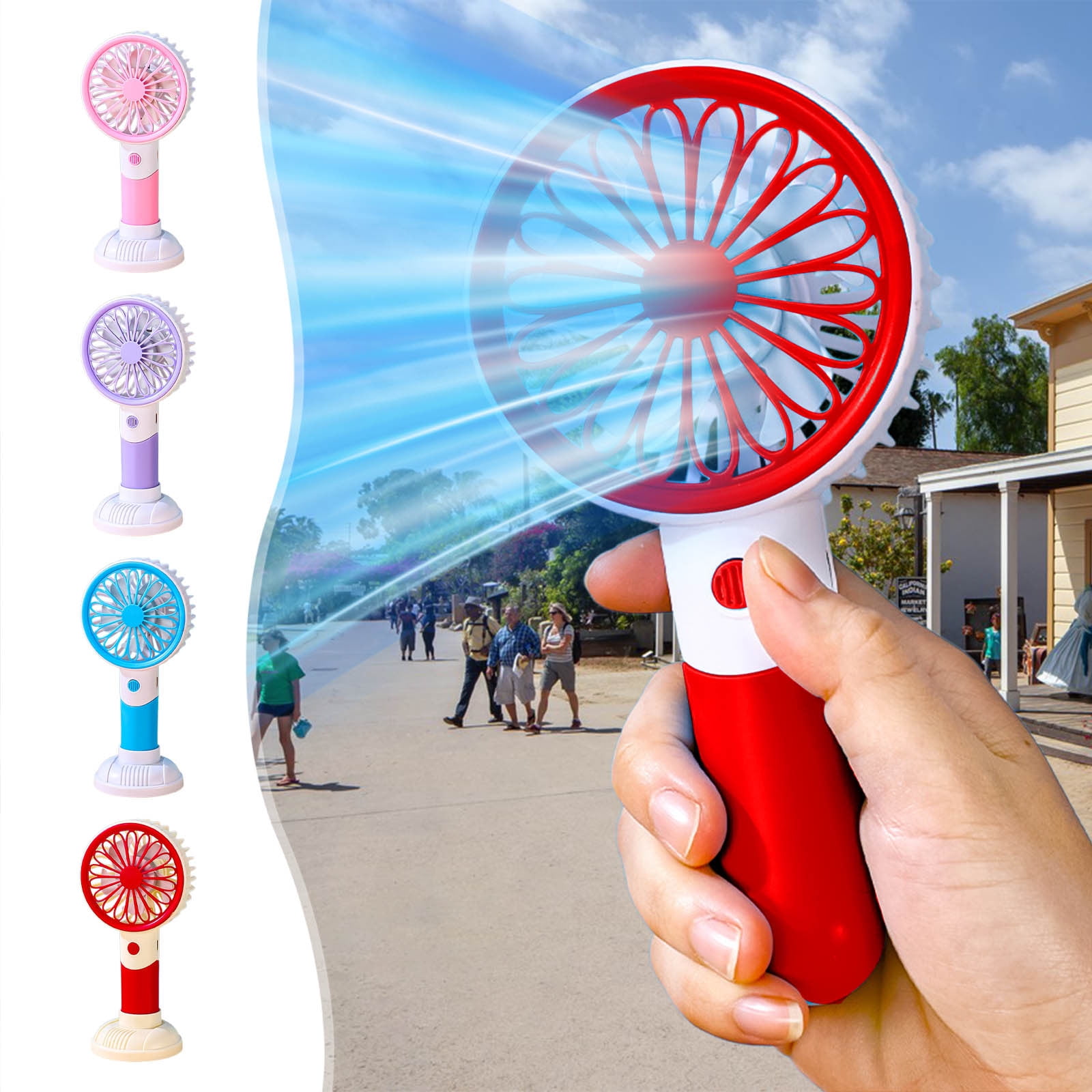 Mini Handheld Fan, Portable Personal Fan, Lightweight Design, USB ...