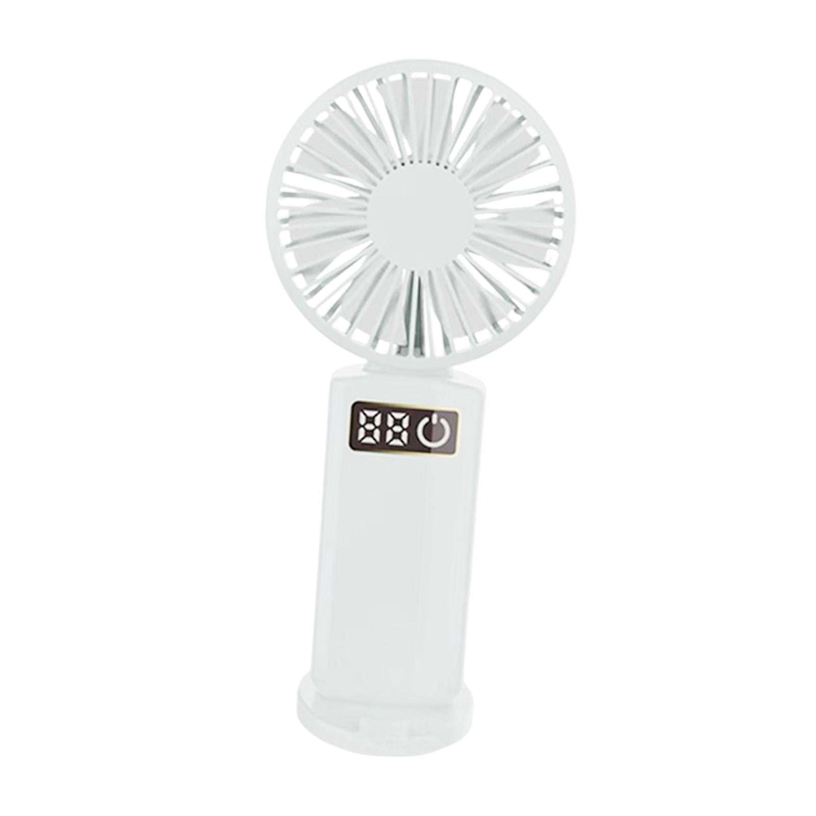 Mini Handheld Fan with Phone Holder Compact LED Display Speed ...