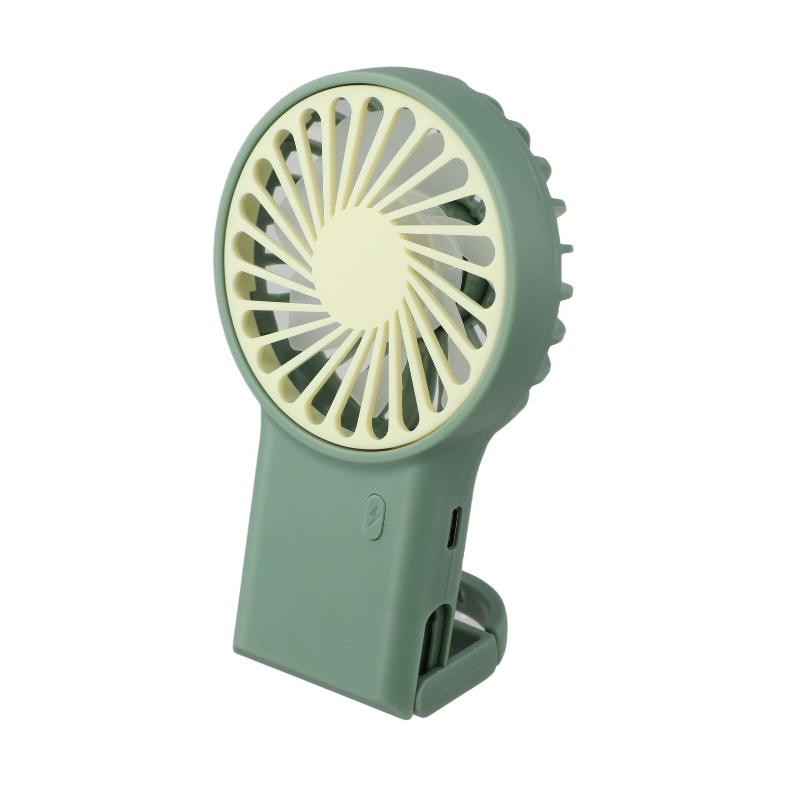 Mini Handheld Fan with Three Wind Speeds USB Powered Walking Buckle ...
