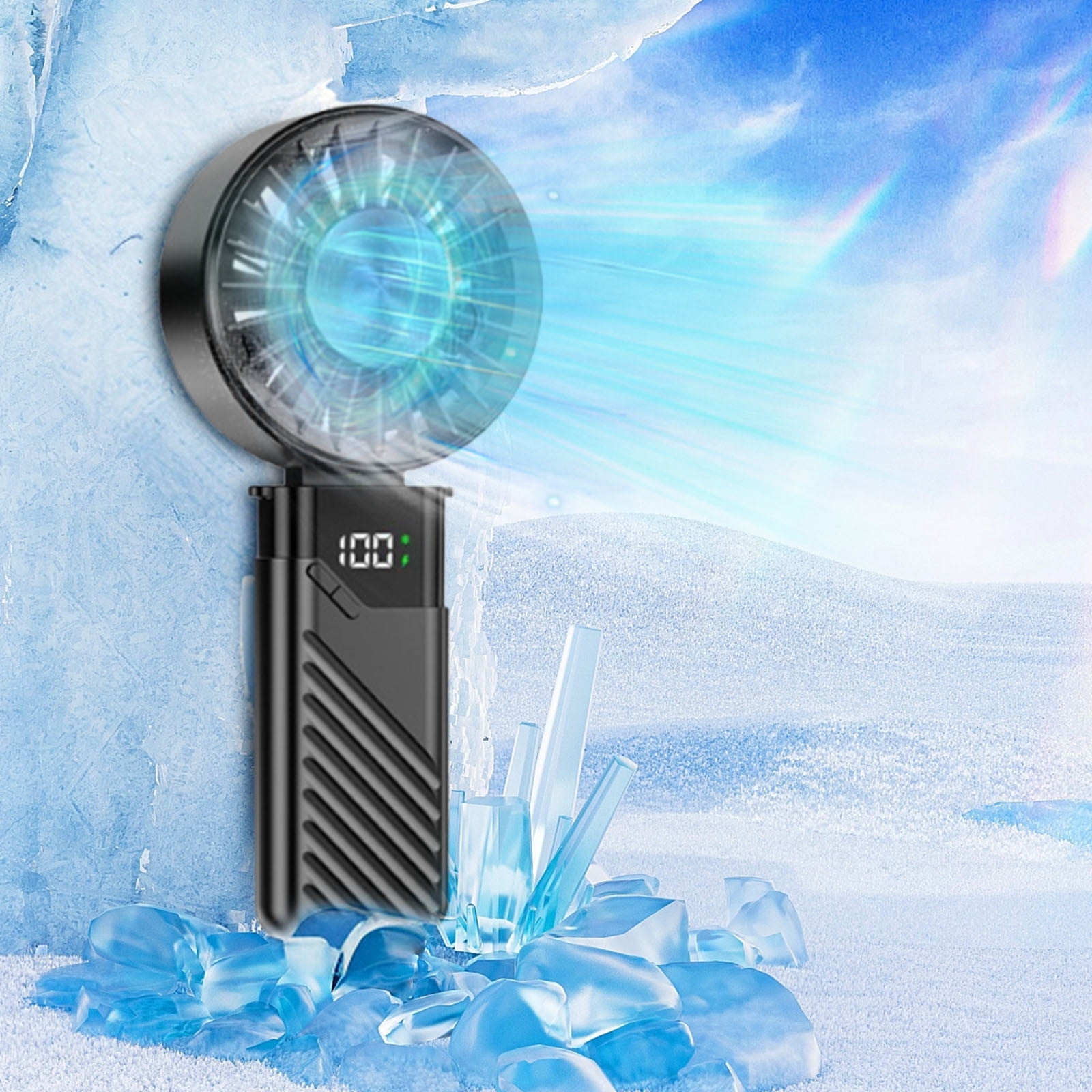 Mini Handheld Fans 2025 New Sale Clearance Portable Fans Digital ...