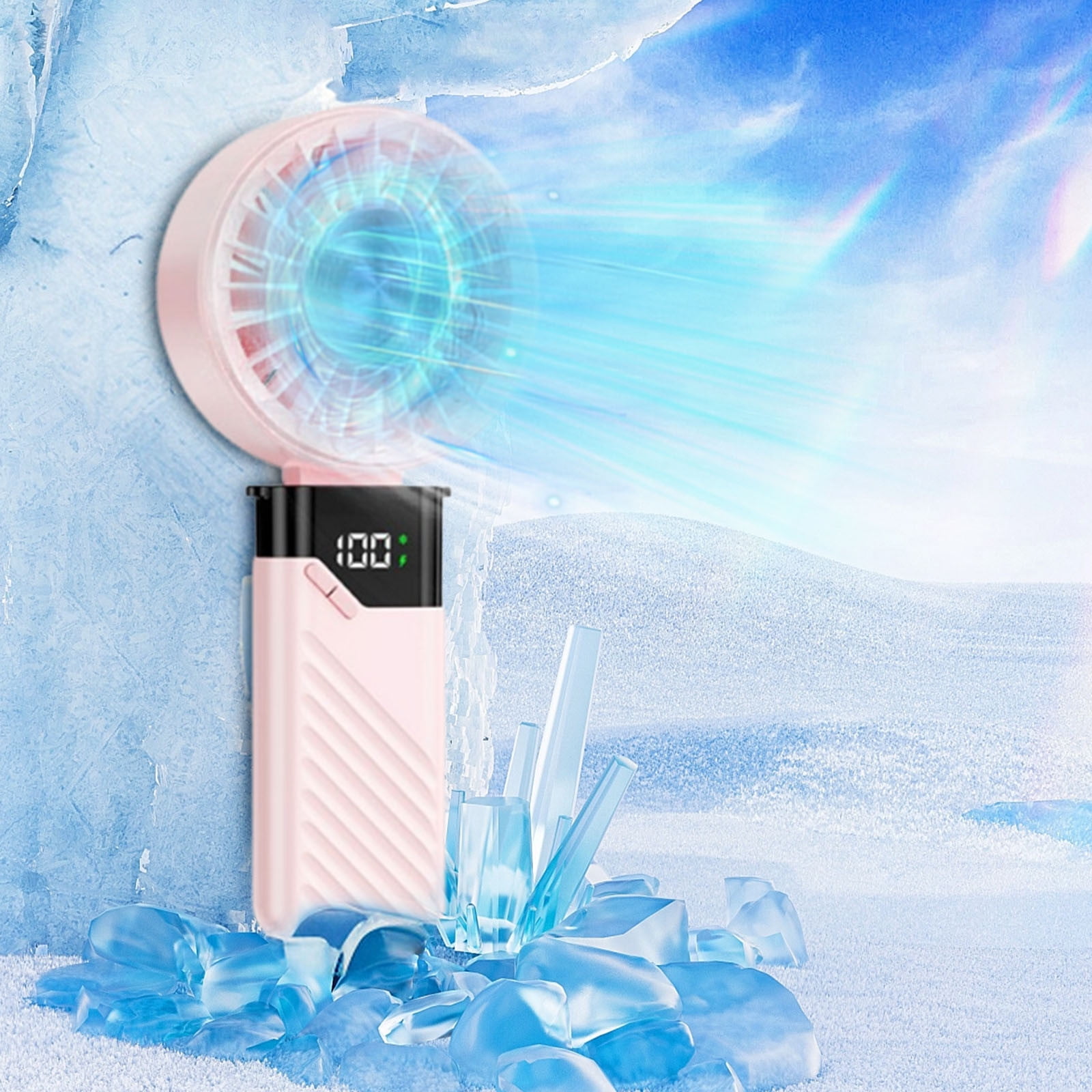 Mini Handheld Fans 2025 New Sale Clearance Portable Fans Digital ...