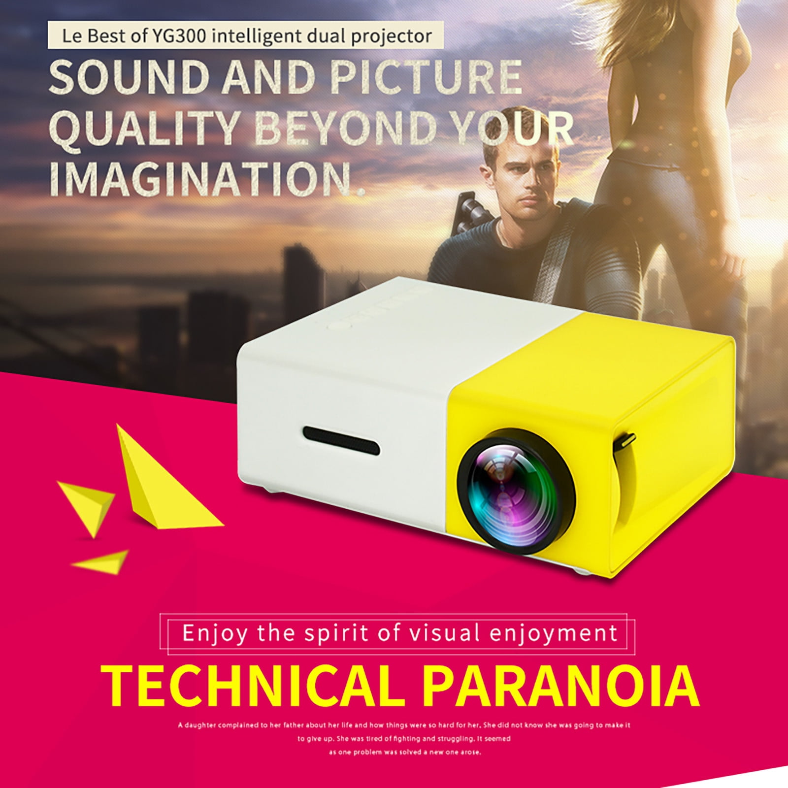 Mini Handheld LED Projector Home&Gaming，Family Home Gifts Fall/Winter ...