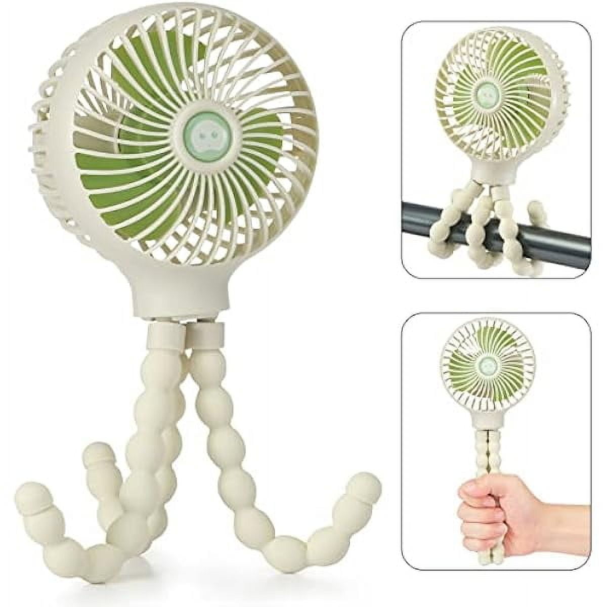 Mini Handheld Personal Portable Fan, Baby Stroller Fan, Car Seat USB or ...
