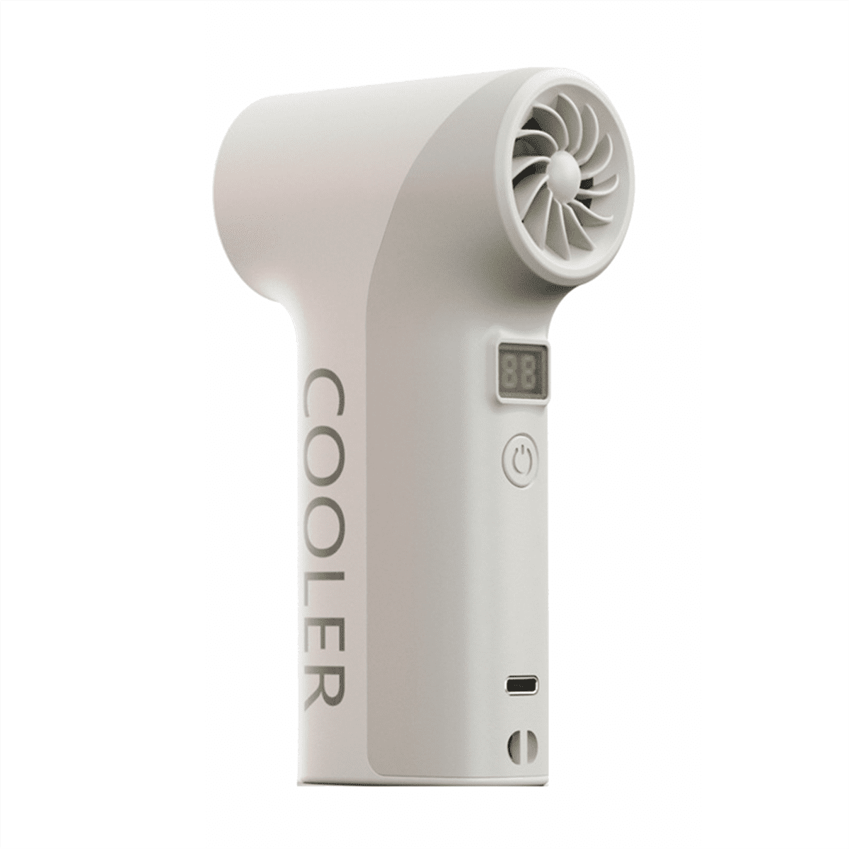 Mini Handheld Turbo Fan 5-Speed Adjustable Digital Display Portable ...