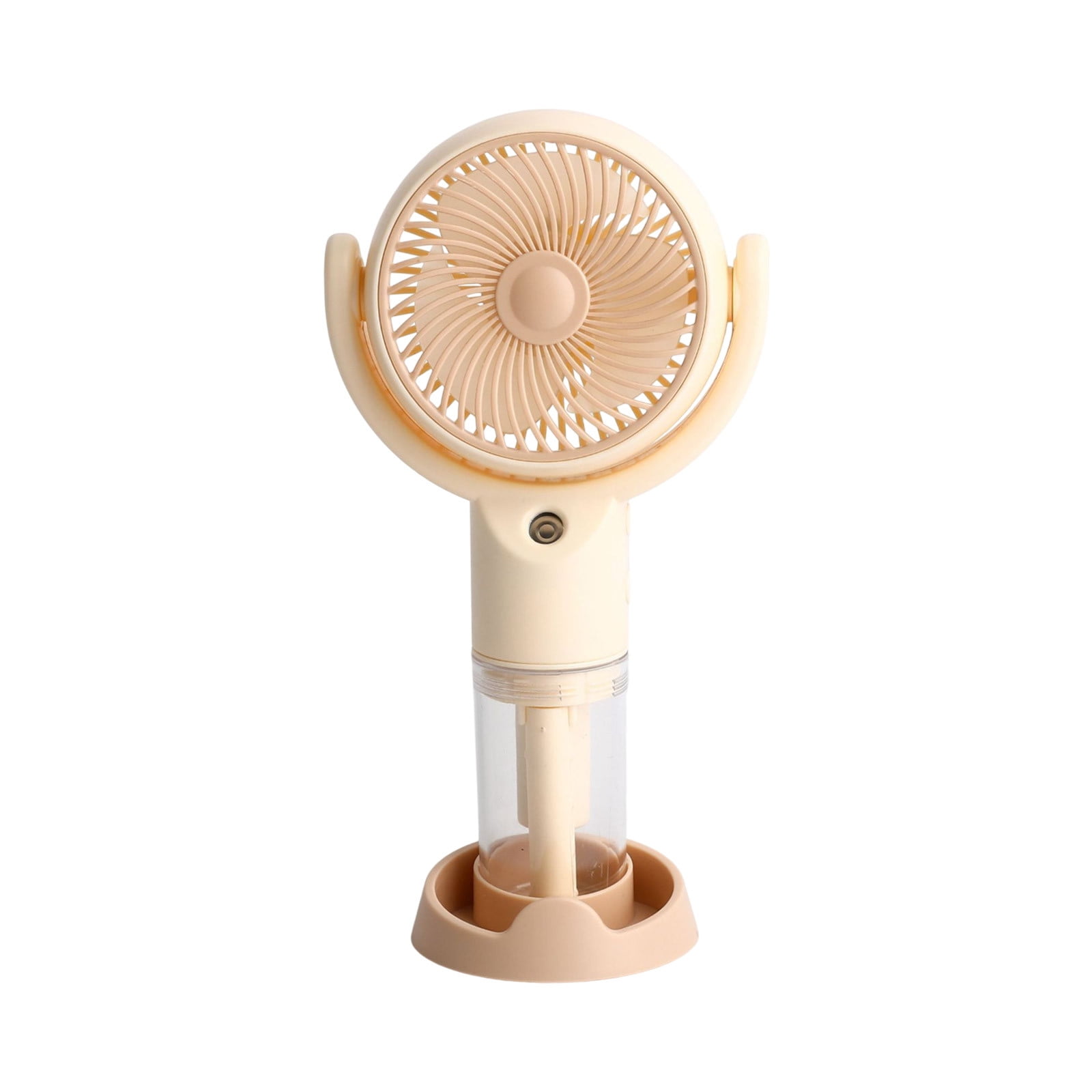 Mini Handheld Usb Rechargeable Misting Fan Yellow Portable Personal ...
