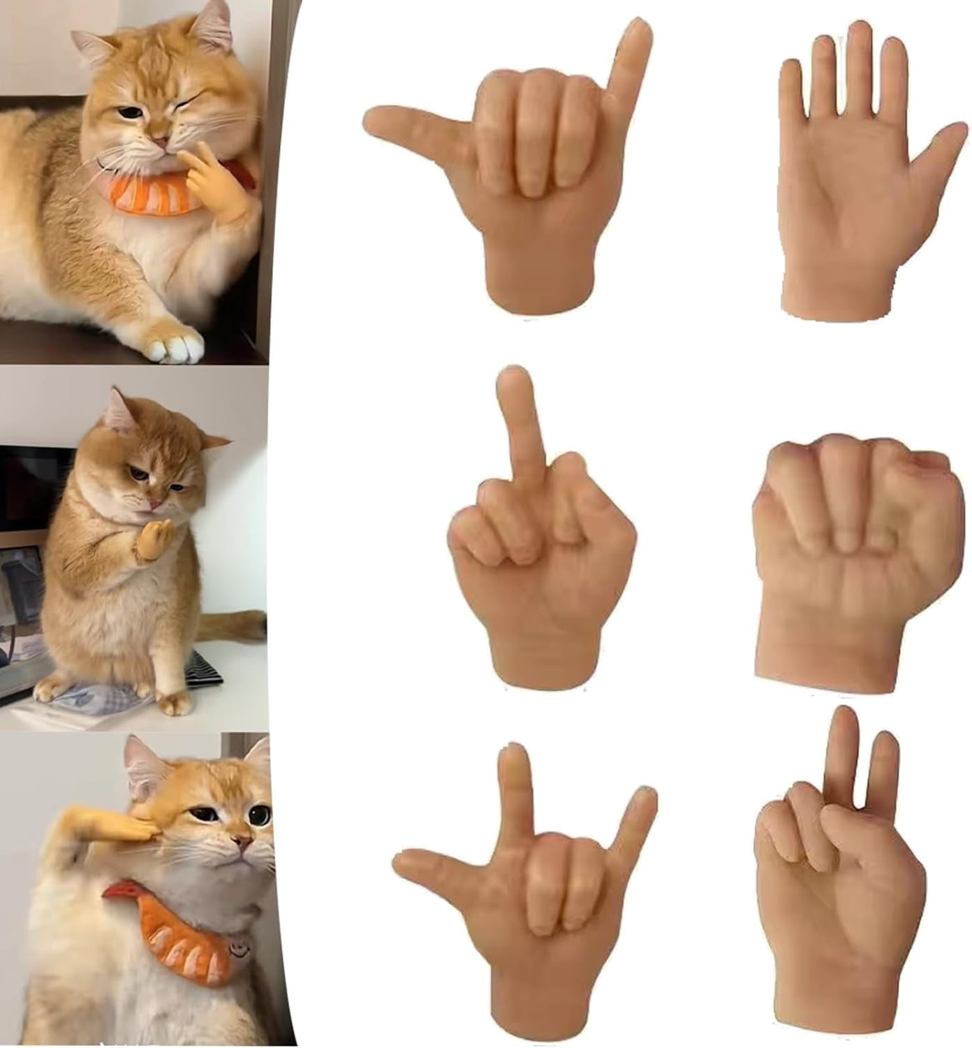 Mini Hands for Cats,Tiny Hands for Cats Crossed, 2024new Stretchable ...