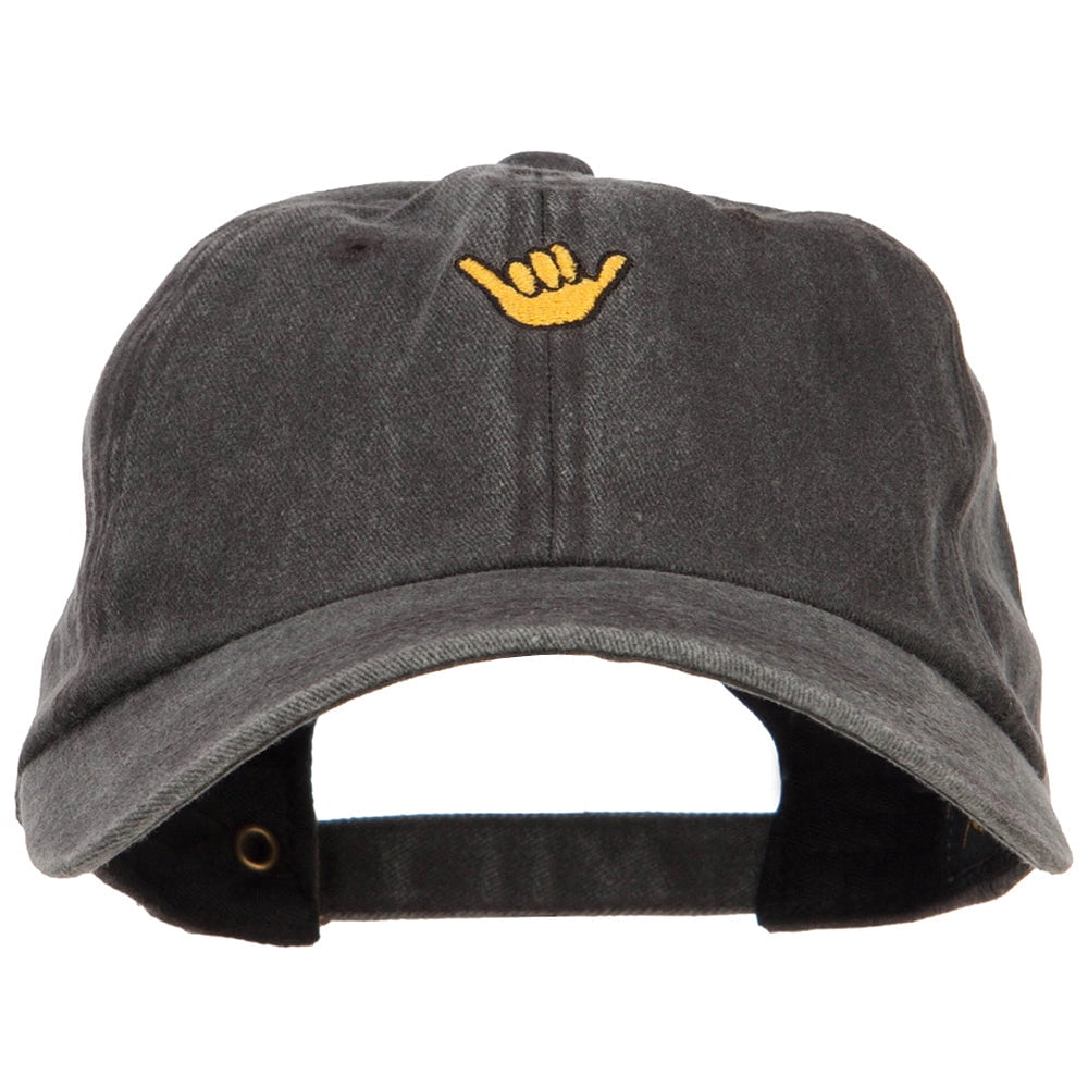 Mini Hang Loose Embroidered Unstructured Cap - Black OSFM - Walmart.com