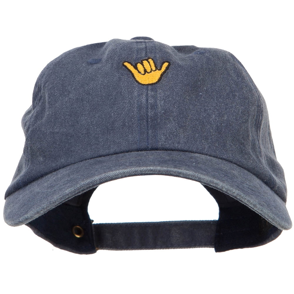 Mini Hang Loose Embroidered Unstructured Cap - Navy OSFM - Walmart.com