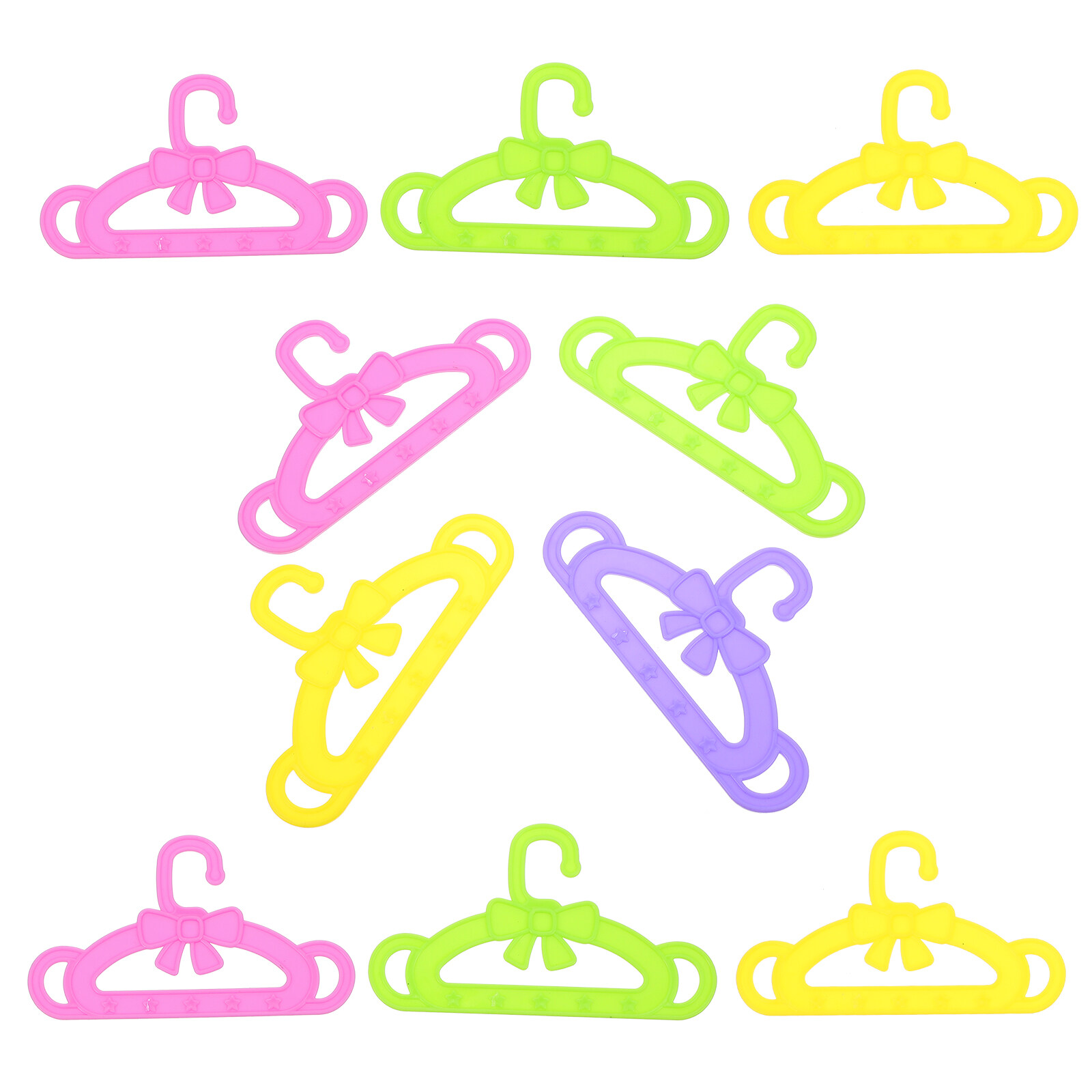 Mini Hanger 20 Pcs House Clothes Doll Organizer Plastic Hangers Small ...