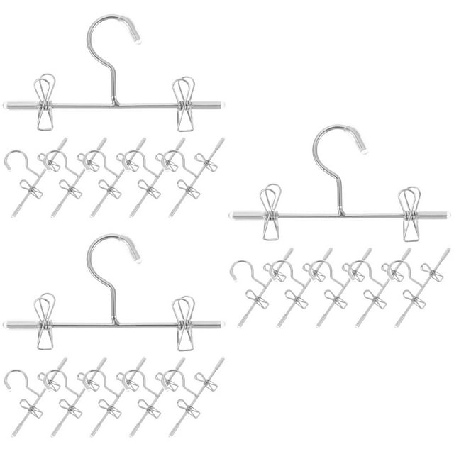 Mini Hanger Doll Hangers Hanging Tiny Metal Clothes Rack Babydolls ...