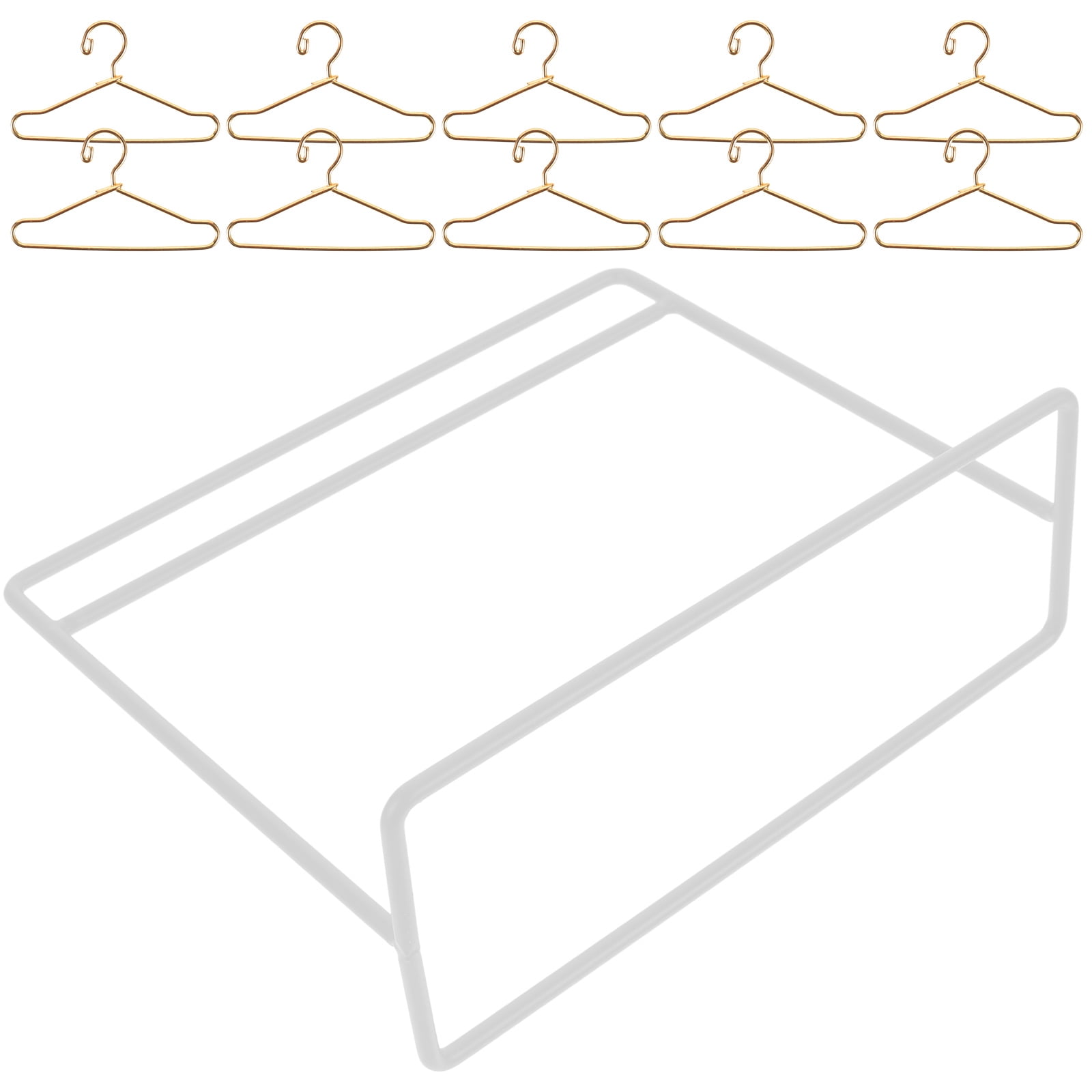 Mini Hanger Drying Rack Miniature Dry Racks Doll Dress Hanging Racks ...