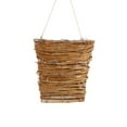 Mini Hanging Flower Basket, Handmade Rattan Wall Decor Wicker Wall ...