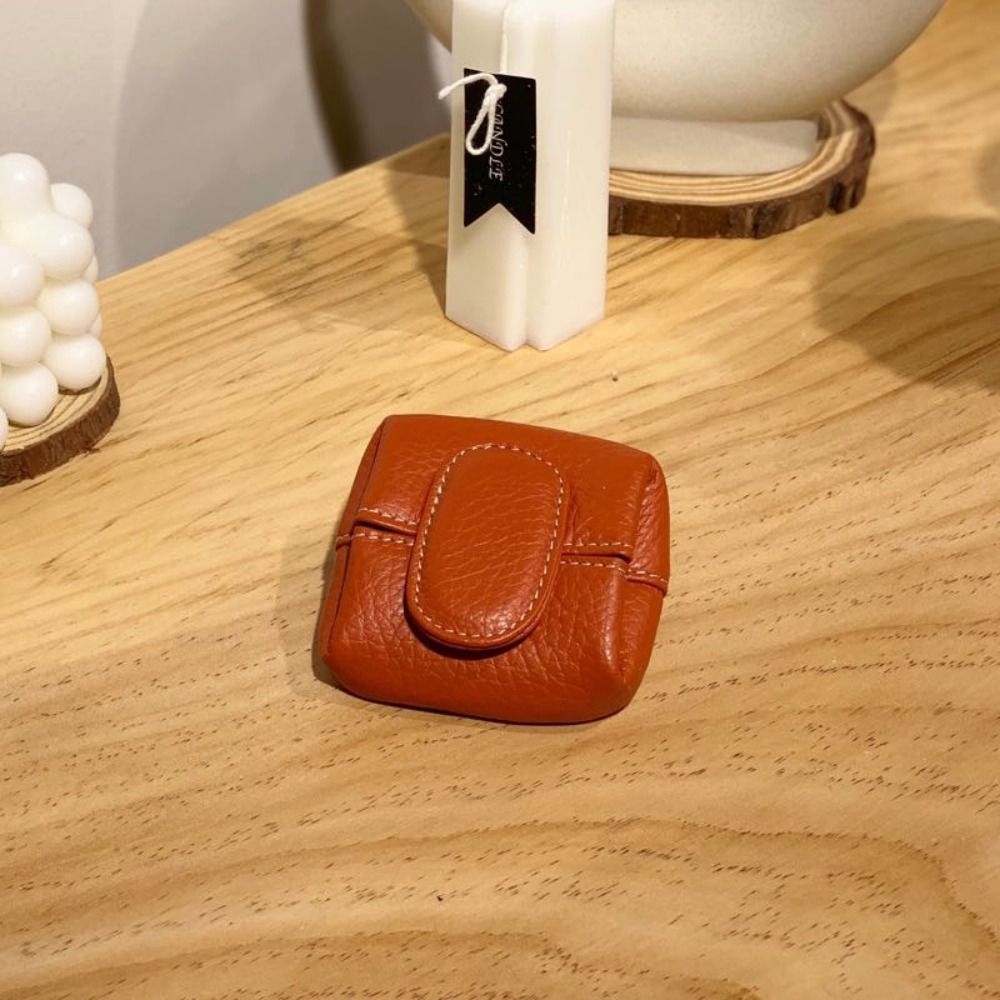 Mini Hasp Cowhide 5Colors Genuine Leather Coin Purse Small Key Bag ...