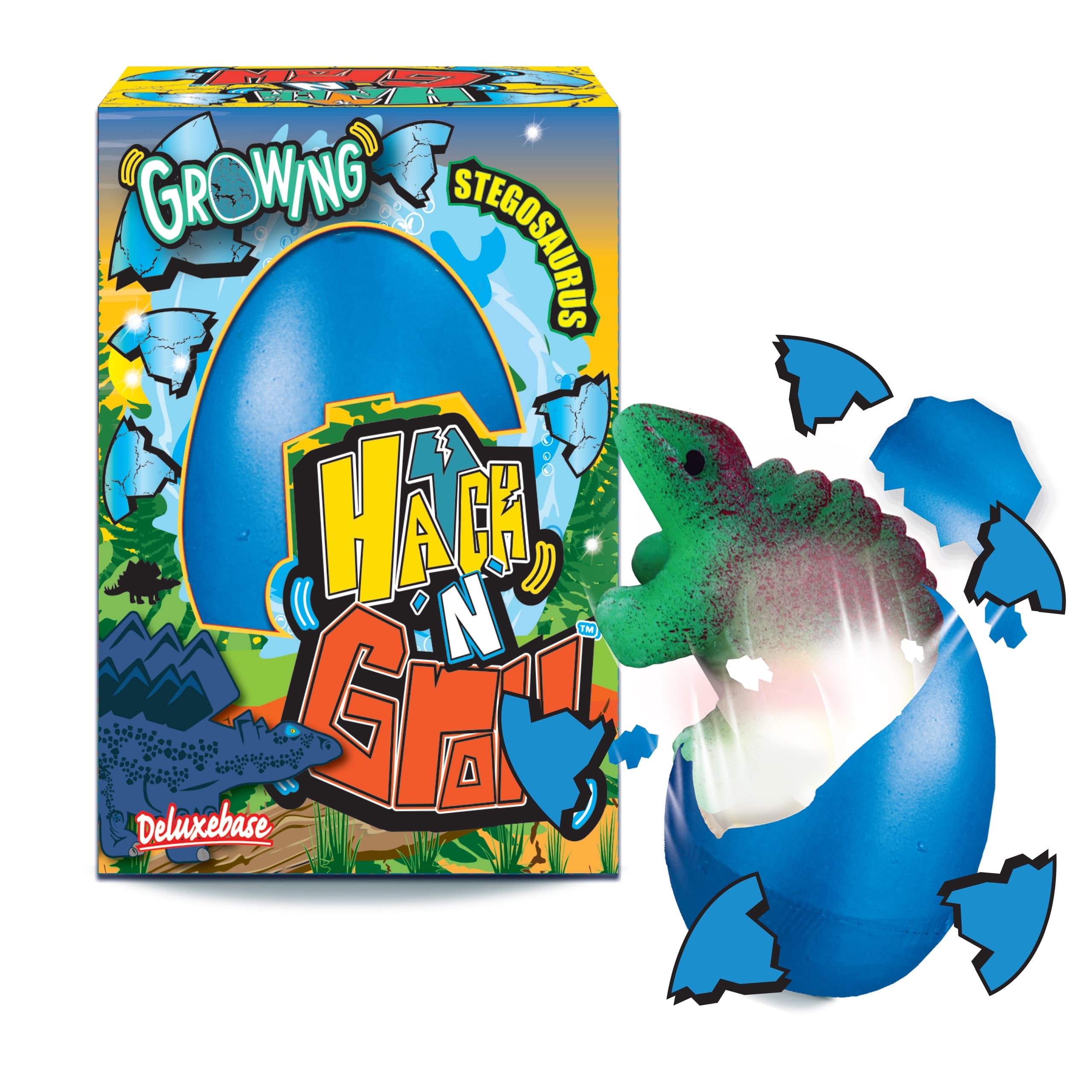 Mini Hatch 'N' Grow - Stegosaurus from Deluxebase. 2.5" Water-Activated ...