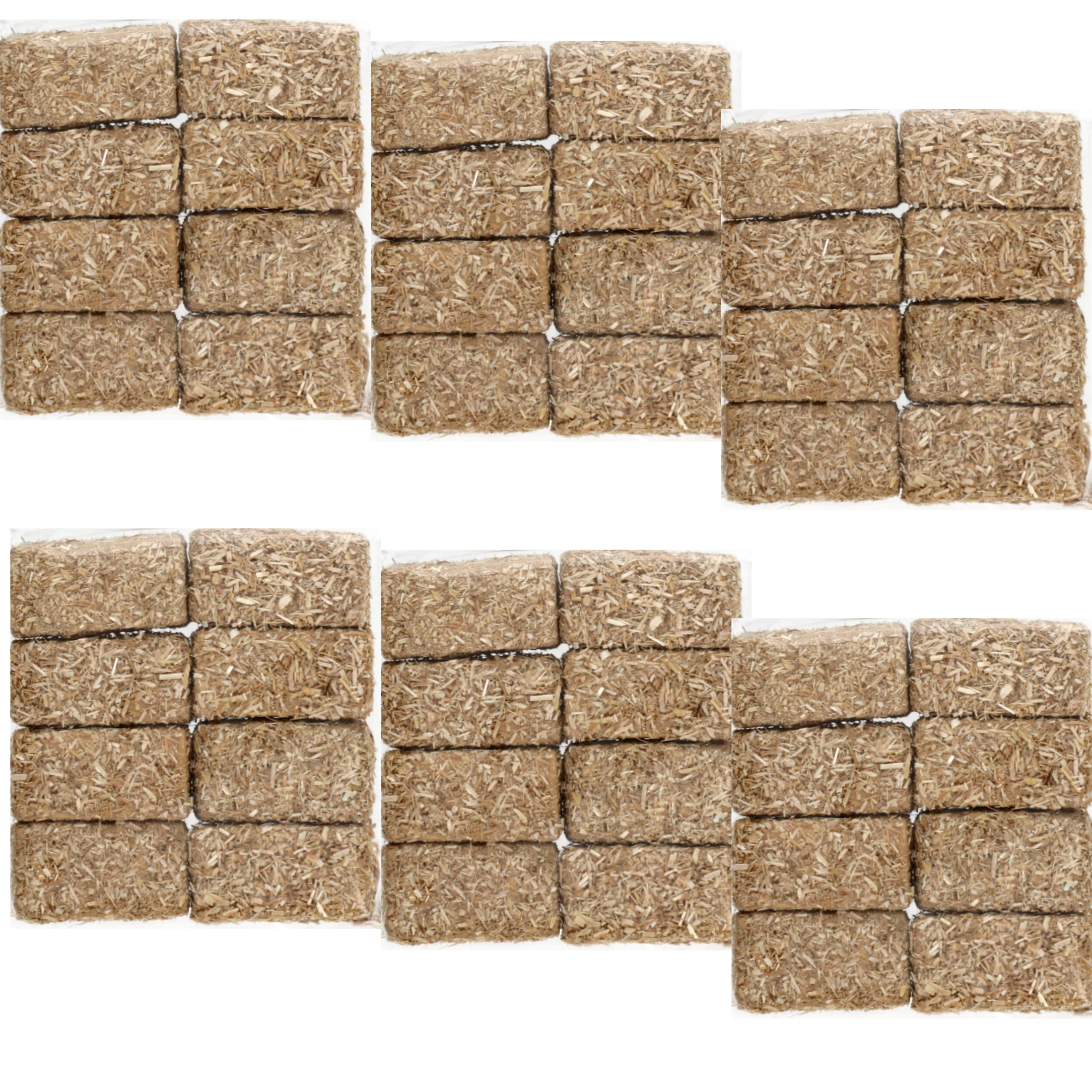 Mini Hay Bales (Set of 6), 1.5x0.75in, DIY Craft Straw Stack for Doll ...