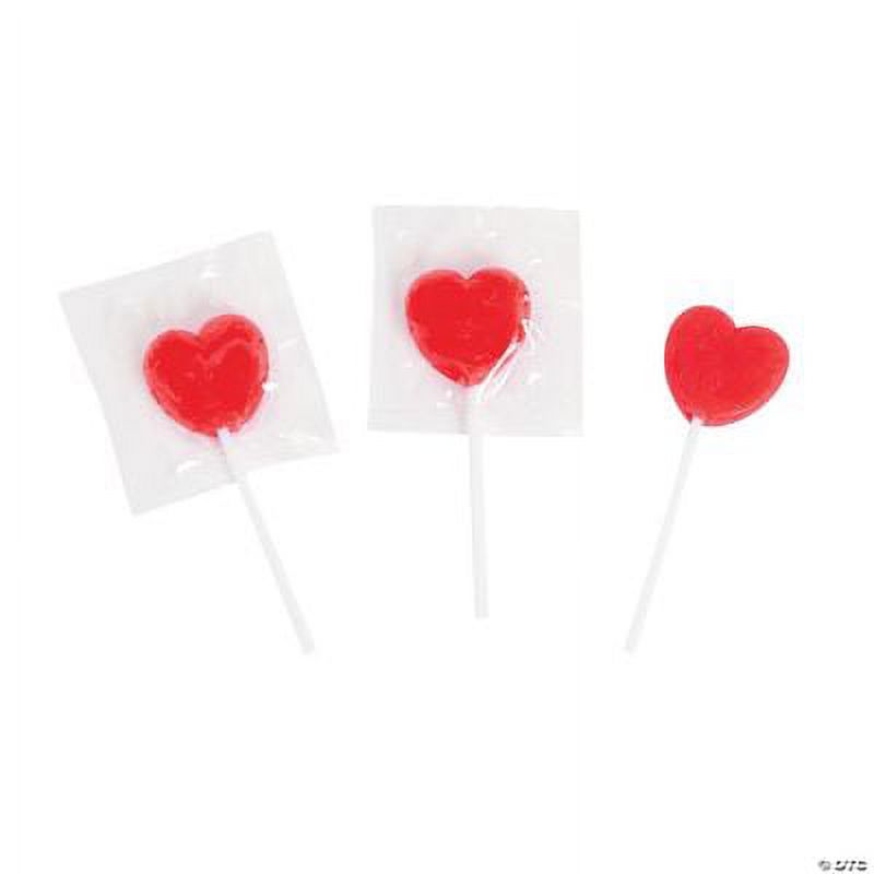 Mini Heart Lollipops, 65 Pieces, Valentine's Day, Party Favors ...