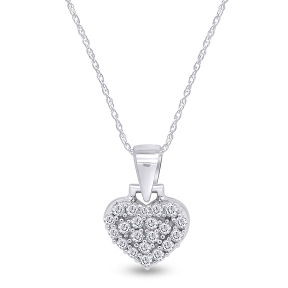 AFFY (1/2 Cttw) Round Shape White Diamond Circle of Life Pendant ...
