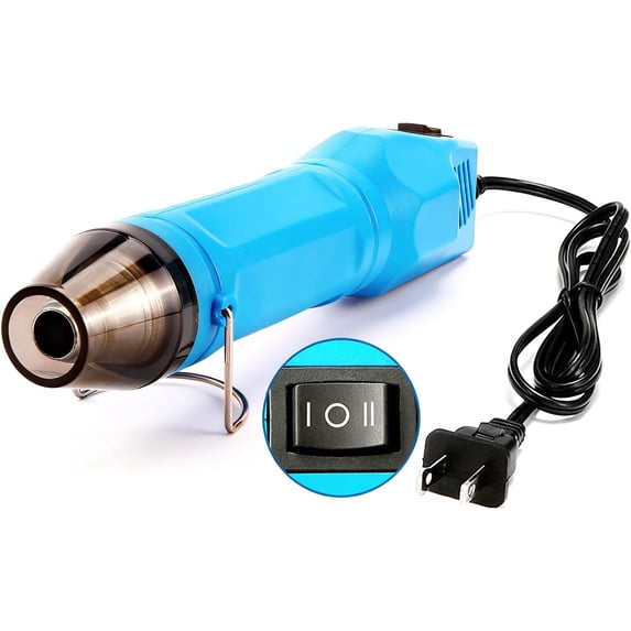 Mini Heat Gun, 300W 2-Temp Settings 392℉ & 662℉ (200℃& 350℃) Fast Hot ...