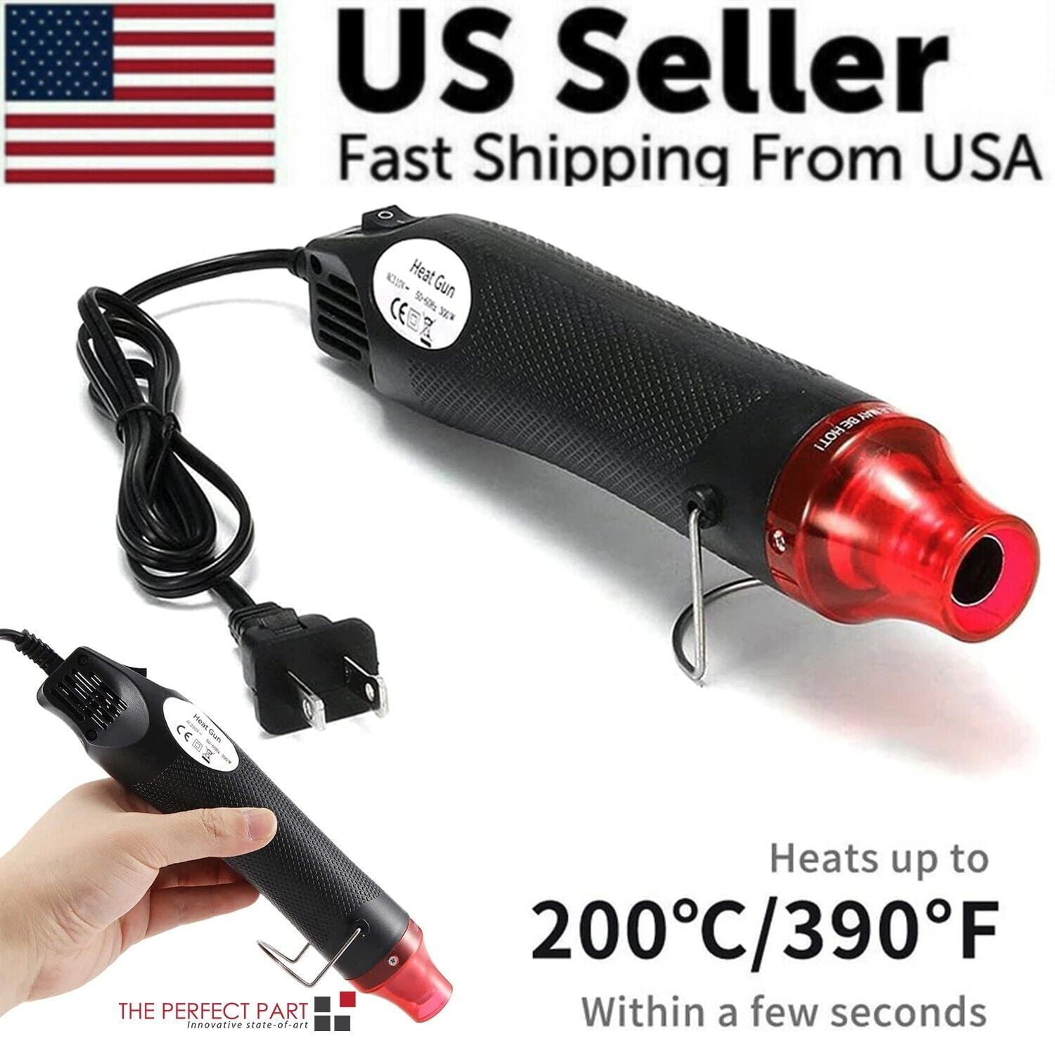 Mini Heat Gun DIY Electric Nozzles Tool Hot Air Gun Embossing Drying ...