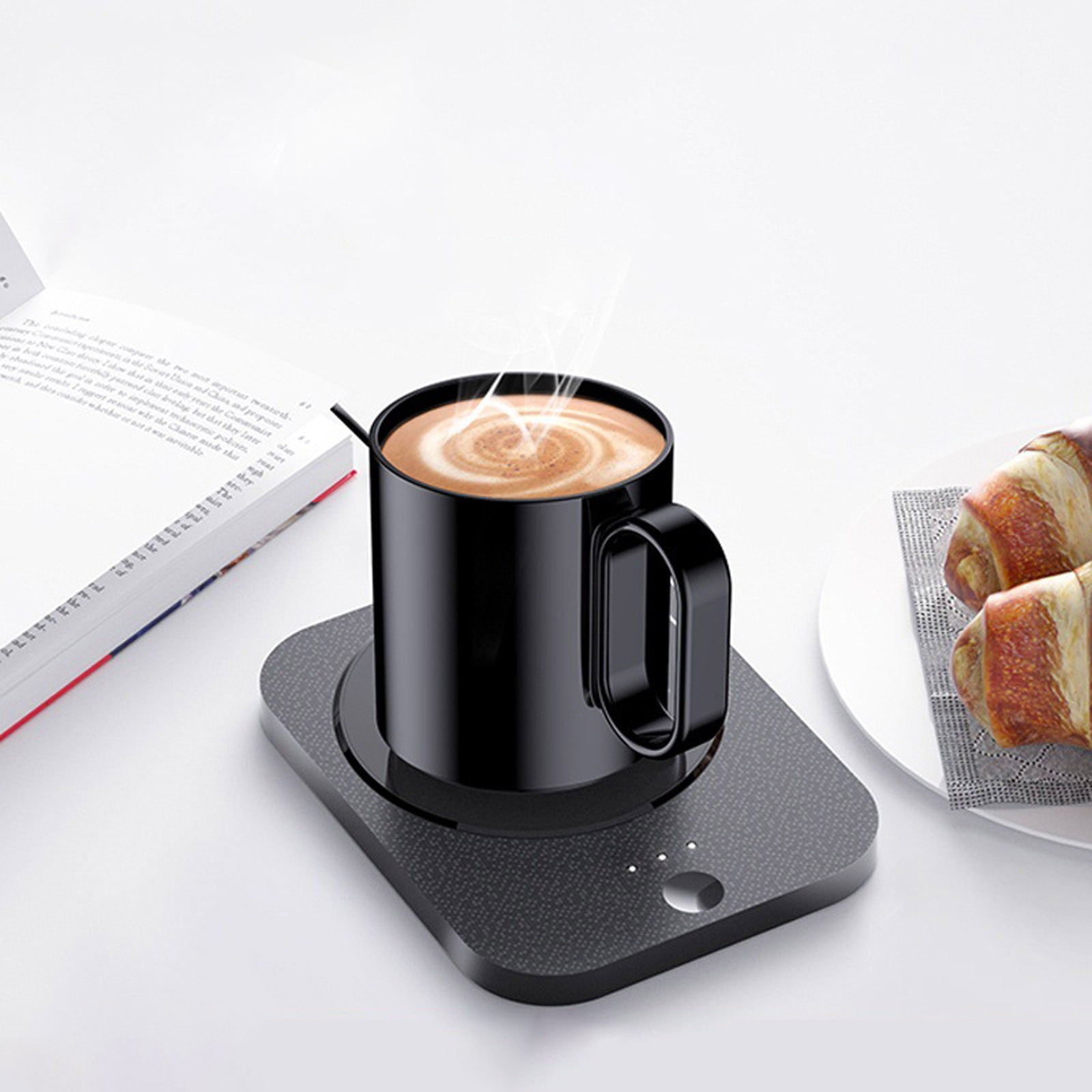 Mini Heated Coffee With Cup Set Rechargeable Easy To Carry Suitable for ...