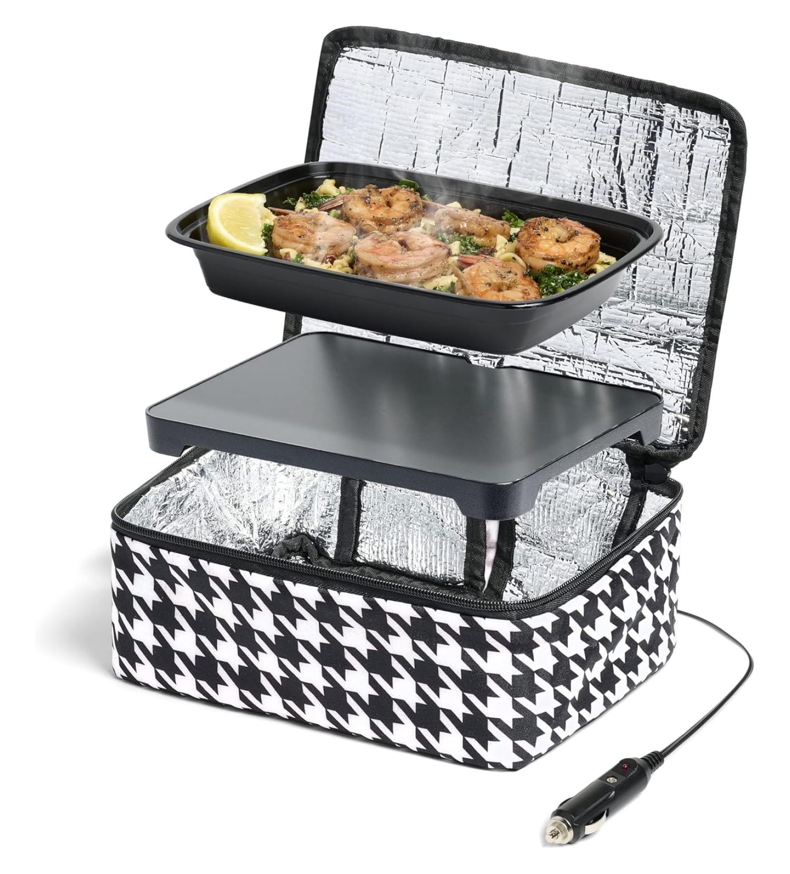 Mini Heated Lunch Box with Glass Container - Portable Electric Food ...