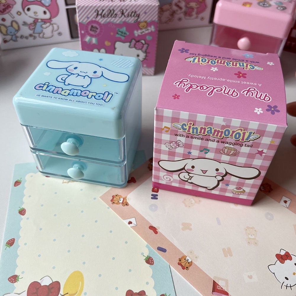 Mini Hello Kitty Organizer Anime Sanrio Cartoon Kuromi Cinnamoroll ...