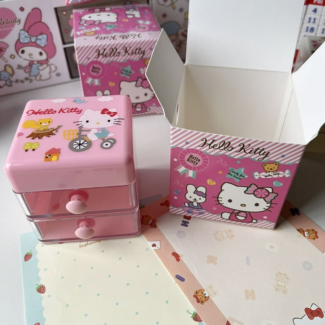Mini Hello Kitty Organizer Anime Sanrio Cartoon Kuromi Cinnamoroll ...