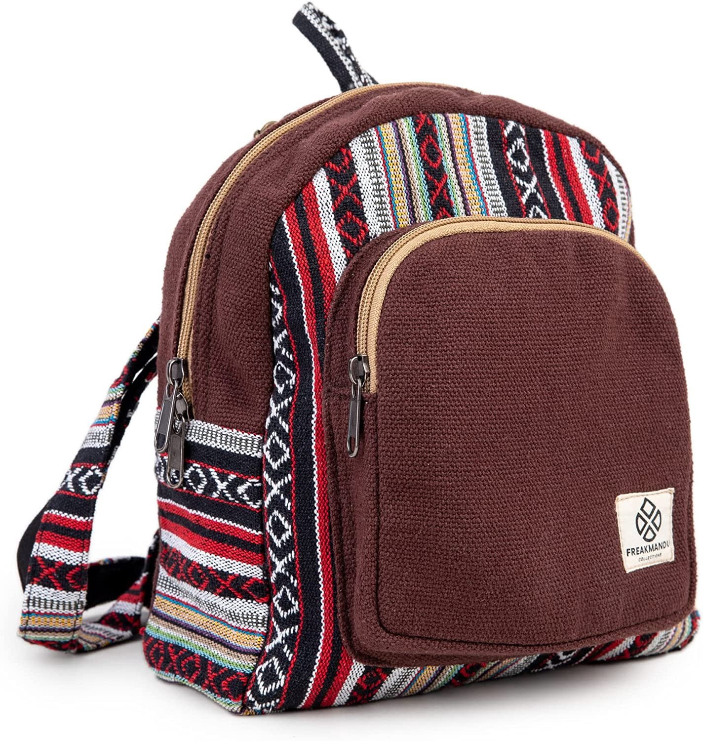 Mini Hemp Backpack Bag - Blue Boho Eco Friendly Unisex Rustic Durable ...