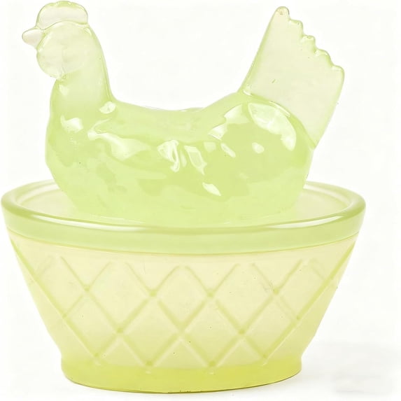 Mini Hen on Nest, Glass Hens on Nests Easter Gifts- 2.56×1.85×2.5 Inch ...