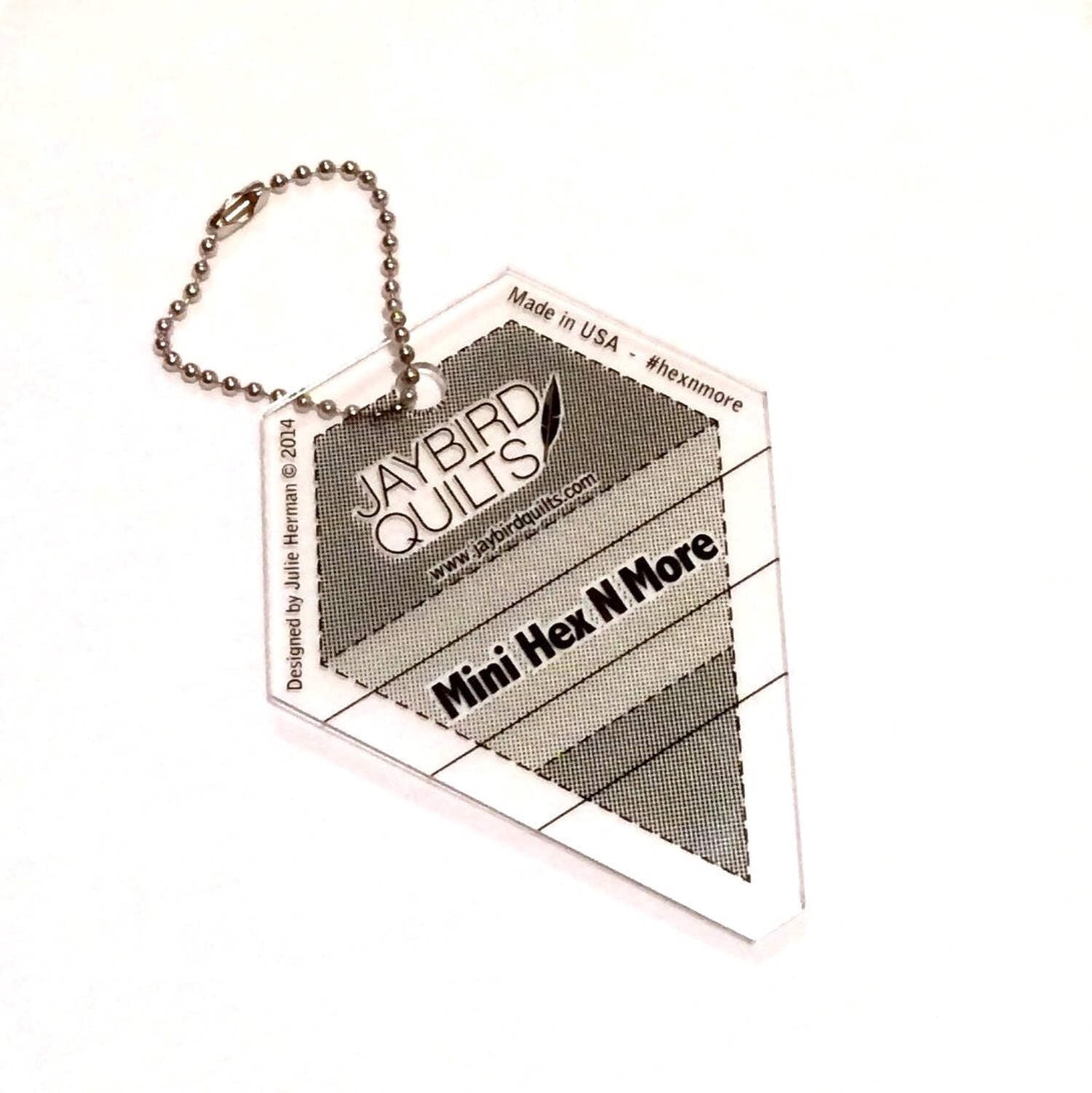 Mini Hex N More Keychain Ruler by Julie Herman of Jaybird Quilts ...