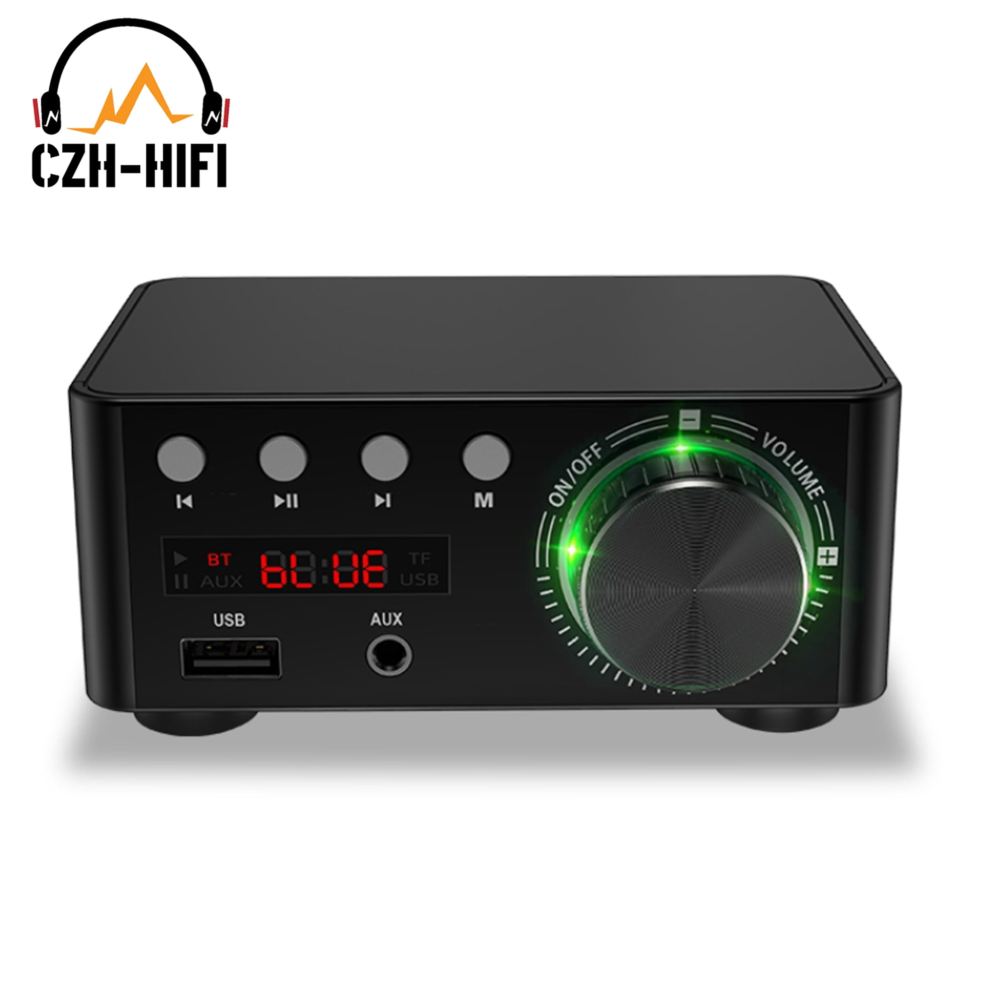 Mini HiFi Bluetooth 5.0 Digital Amplifier Stereo AMP USB TF Card Player ...