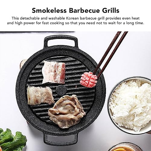 Mini Hibachi Grill, 8.5in Japanese Korean Style Single Serving Yakiniku ...