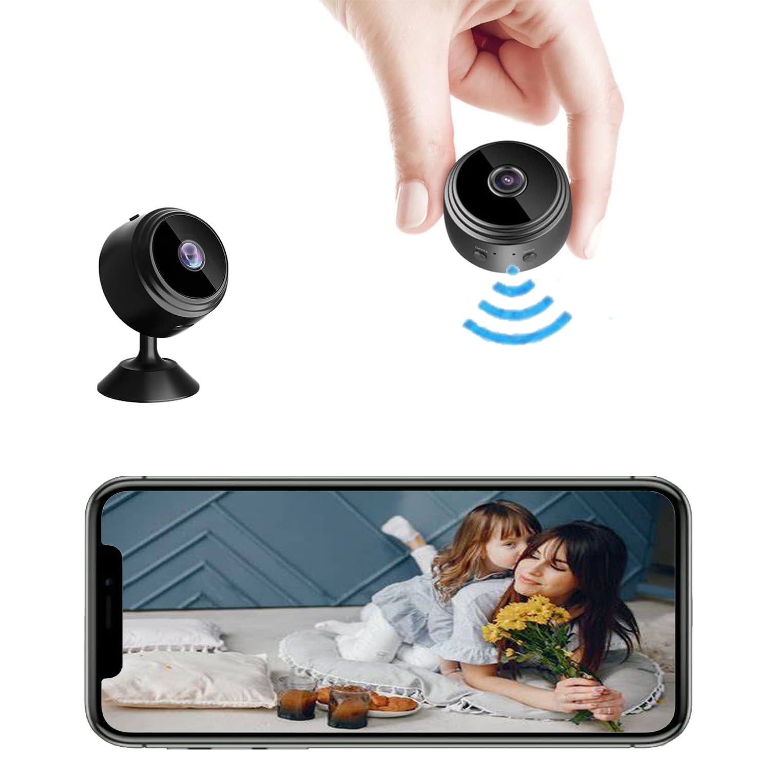 Mini Hidden Camera, 1080P Spy Camera，Wide-Angle Home Security Camera ...