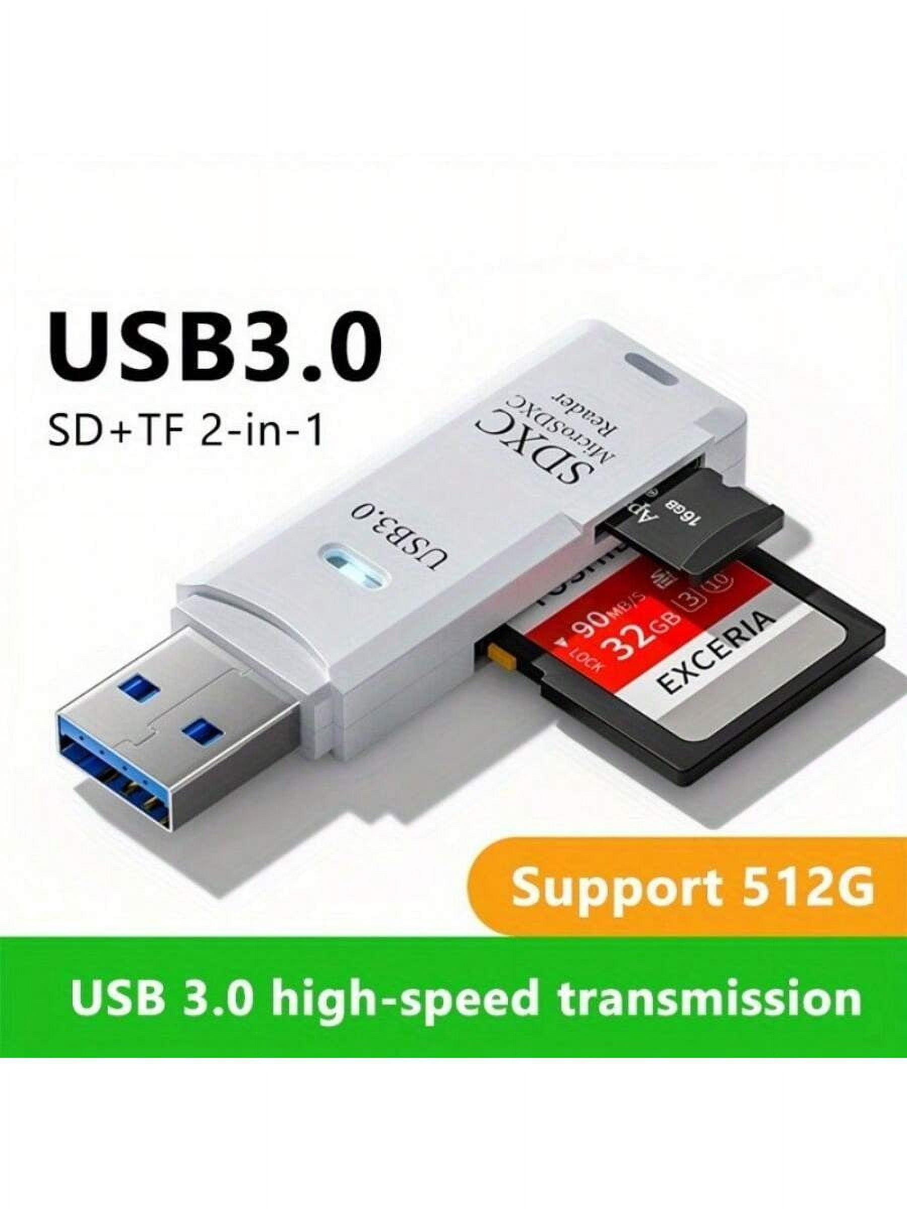 Mini High Speed 2 In 1 Multi Card Reader USB 3.0 Micro SD TF Card ...