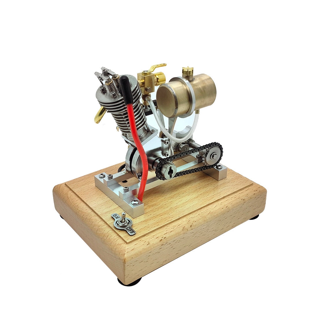 Mini Hoglet Steam Engine Model, 1.6cc Single-Cylinder Four-Stroke ...