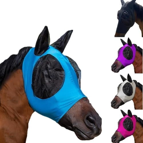 Mini Horse Fly Mask, Super Comfort Fly Masks for Horses, Horse Fly with ...