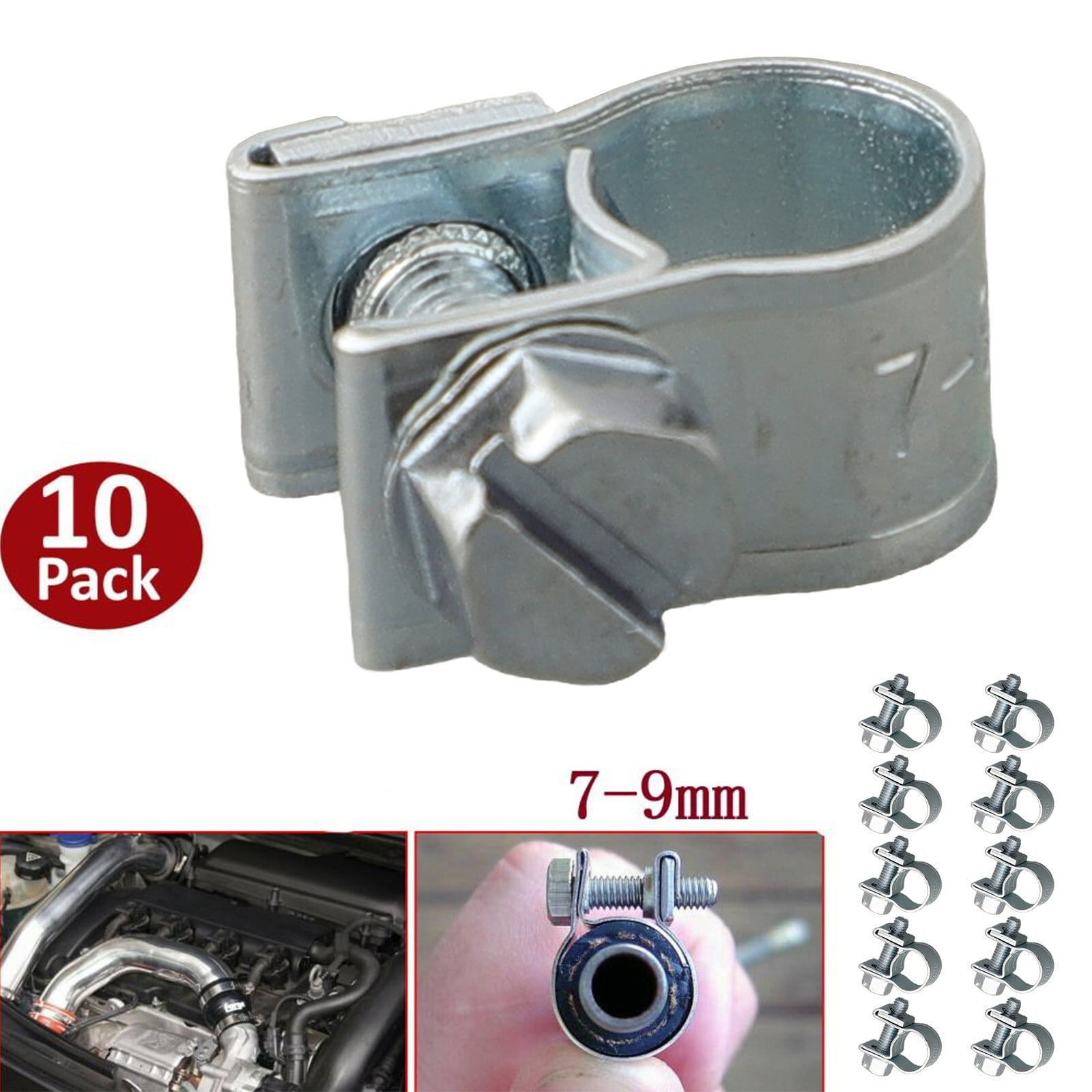 Mini Hose Clips Nut and Bolt Fuel Line Clamps Petrol Pipe Diesel Air ...