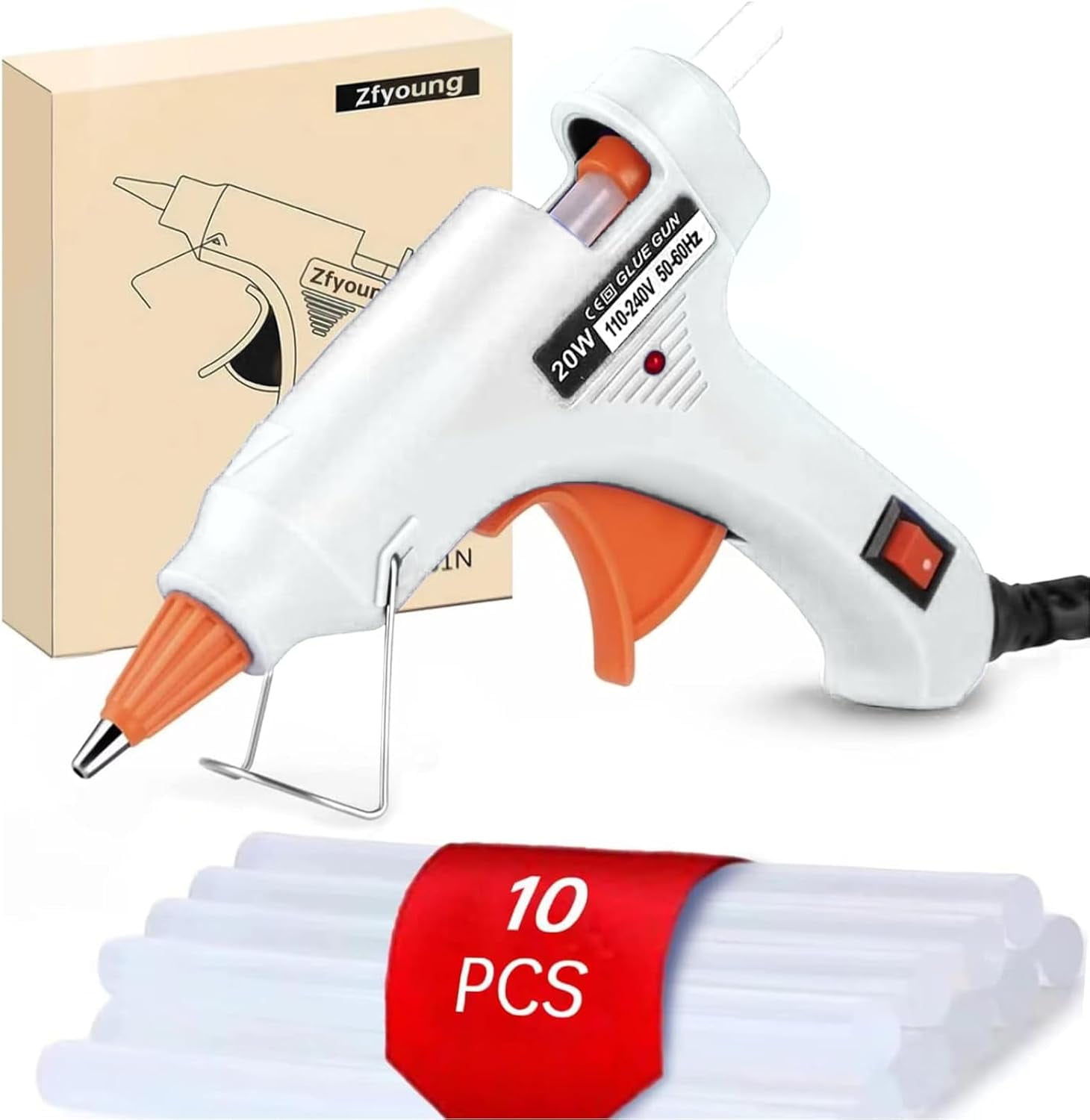 Mini Hot Glue Gun 10pcs Glue Stick Hot Glue Gun Set For Quick Repair ...
