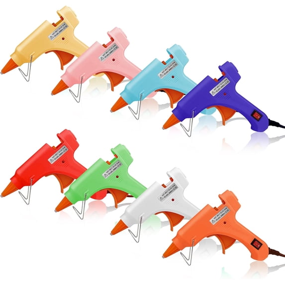 Mini Hot Glue Gun Kit 8 Pieces Melt Crafts for Kids School Craft ...
