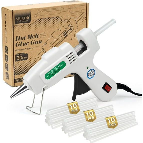 Mini Hot Glue Gun Kit with 30 Glue Sticks - Fast Preheating Hot Melt ...