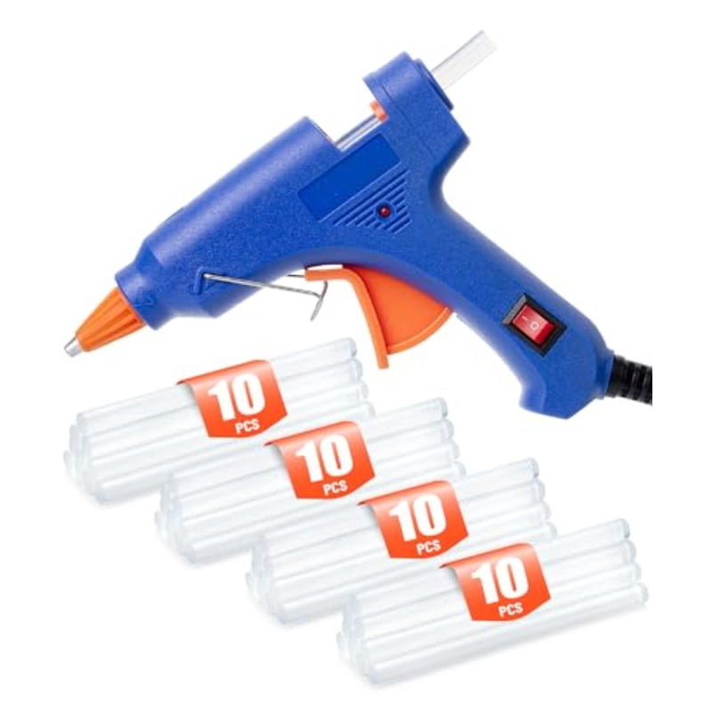 Mini Hot Glue Gun and Sticks Set Heavy Duty Glue Gun with 40pcs Sticks ...