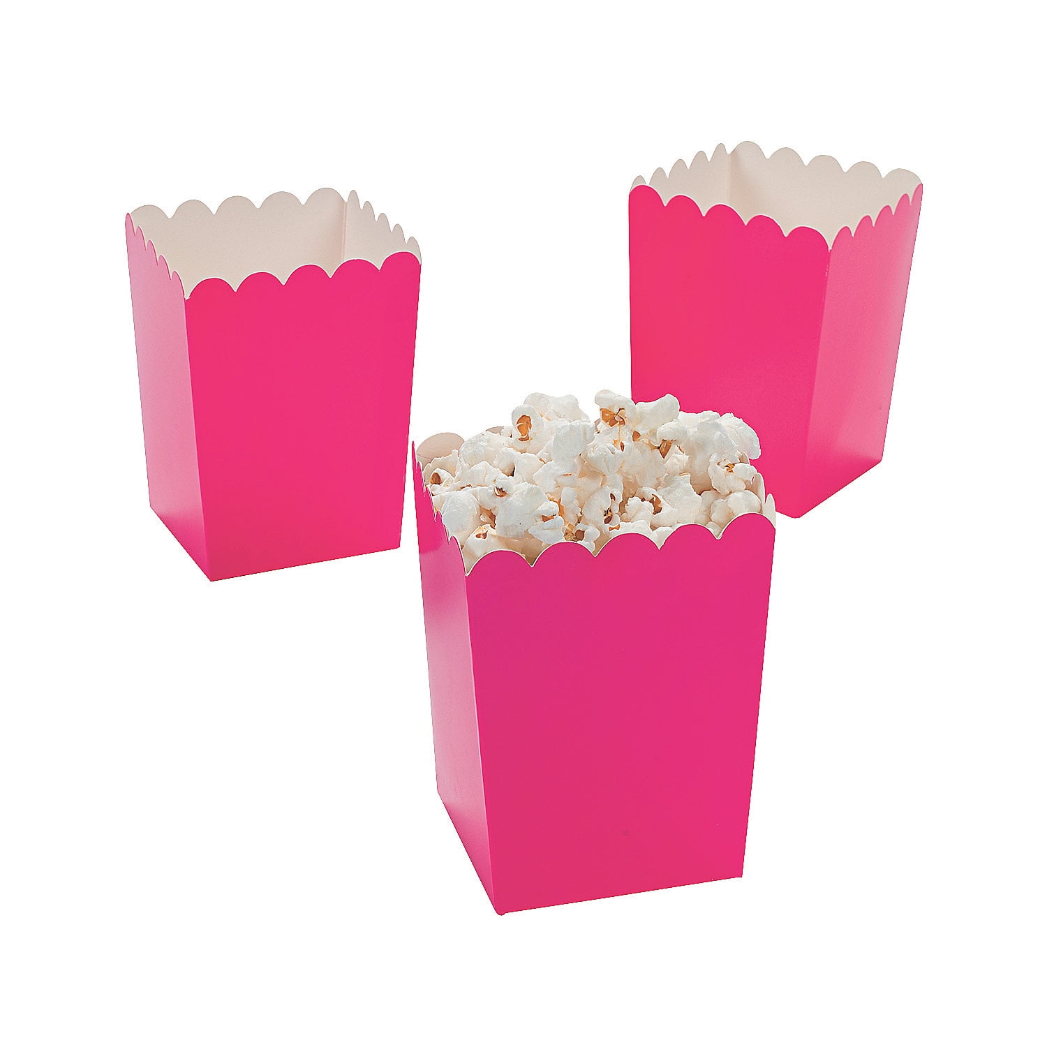 Mini Hot Pink Popcorn Boxes (24Pc) - 24 Pieces - Walmart.com