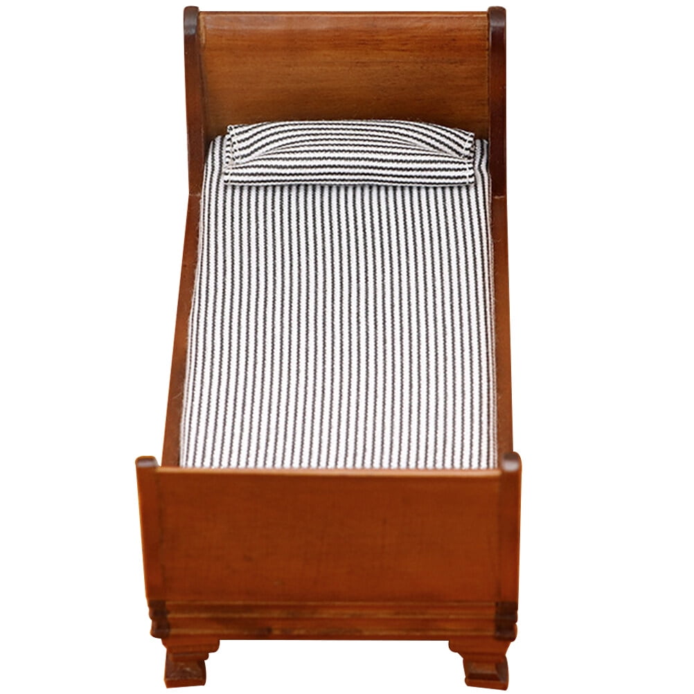 Mini House Bed Ornament Mini House Mini Furniture Doll House Bed ...