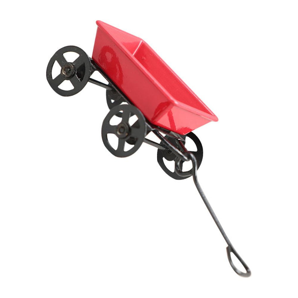 Mini House Cart Decor Cart Miniature Garden Cart Cart Model Mini Garden ...