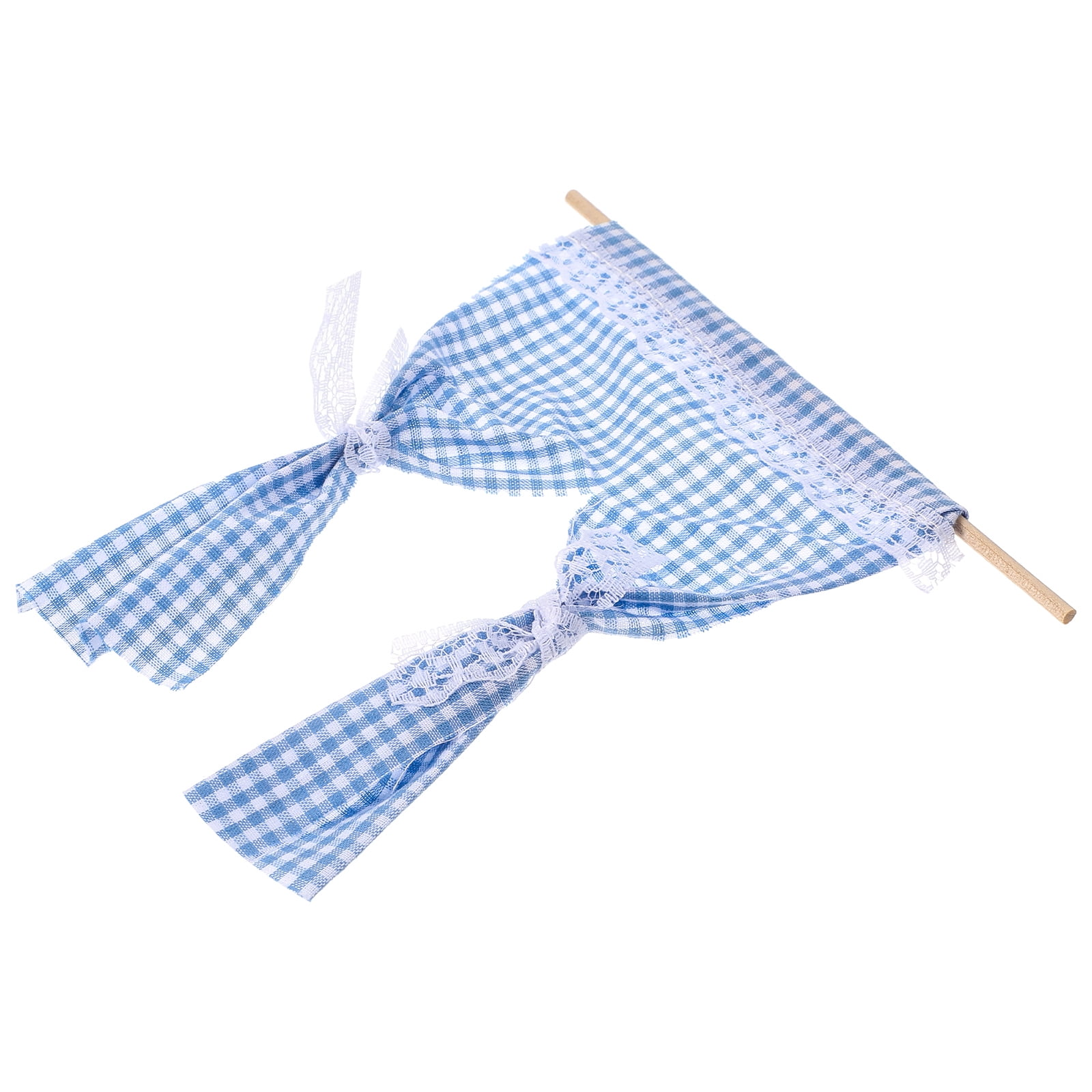 FONDOTIN Rectangular Mini Design Lace Curtain Wood Photography Props ...