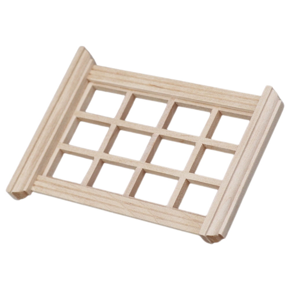 CRILSTYLEO Mini House Decoration Plastic Beige Window Shape For Doll ...
