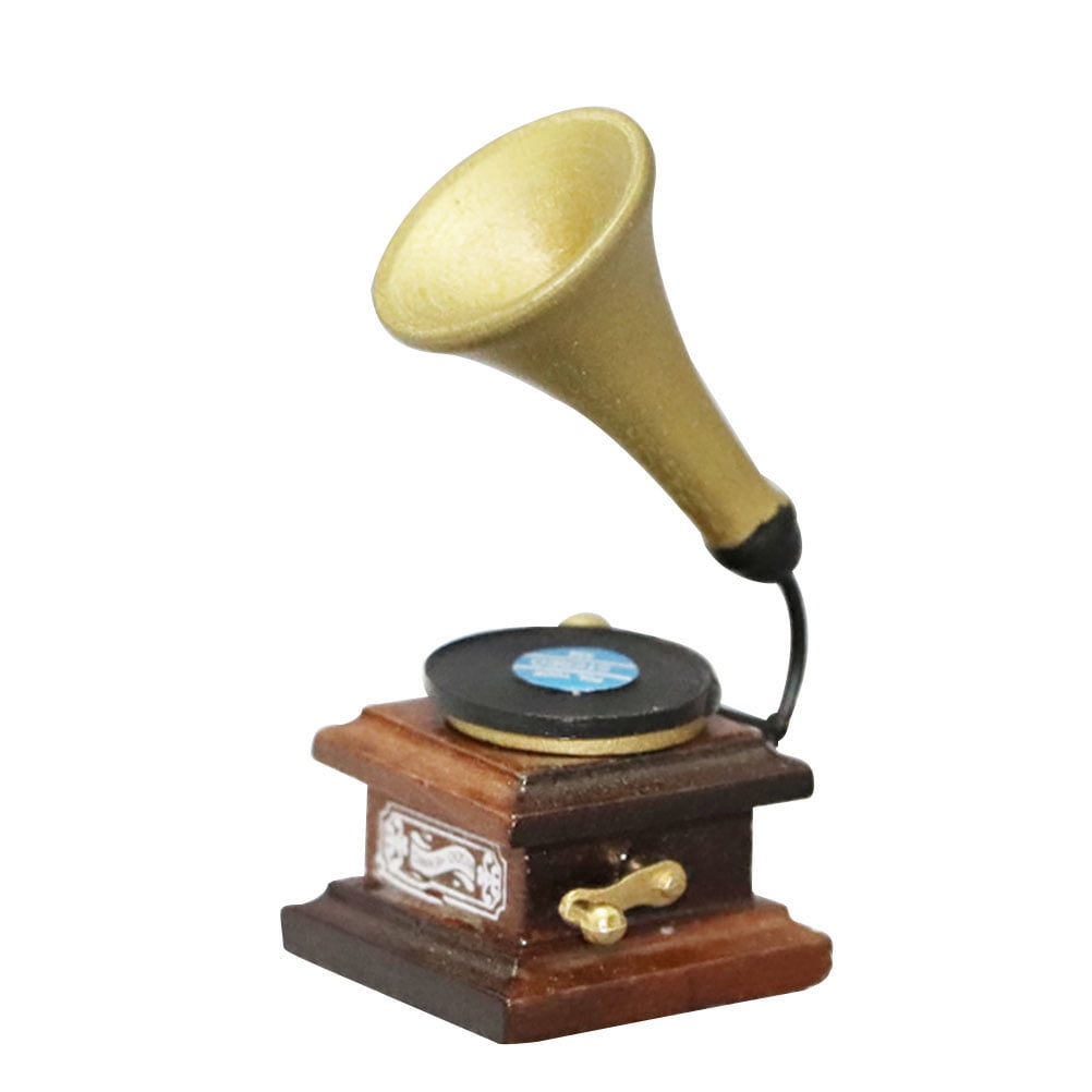 Mini House Gramophone Simulation Gramophone Model for Mini Scene Layout ...